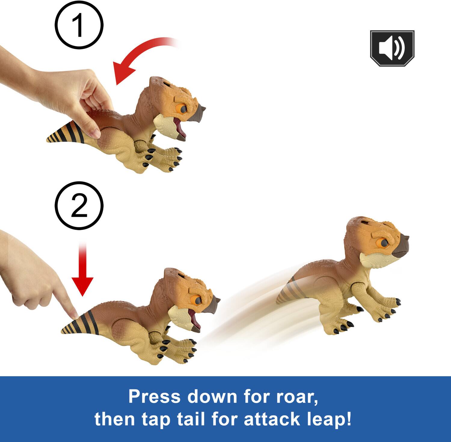 Mattel Jurassic World: Rebirth Train 'N Tame Aquilops 'Delores ...