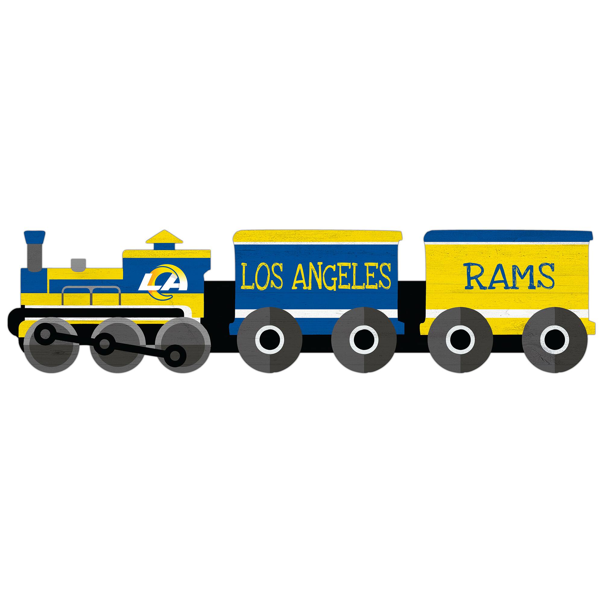 Fan Creations Los Angeles Rams 6'' x 24'' Train Cutout Sign Multicolor ...