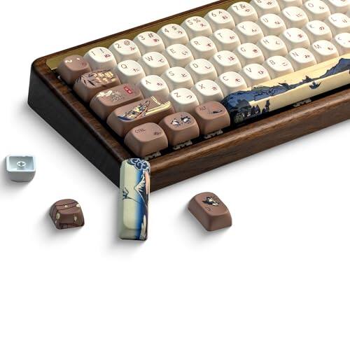 Cedar Assembly XVX MOA Profile Purple Grape Theme PBT Dye Sub Keycaps ...