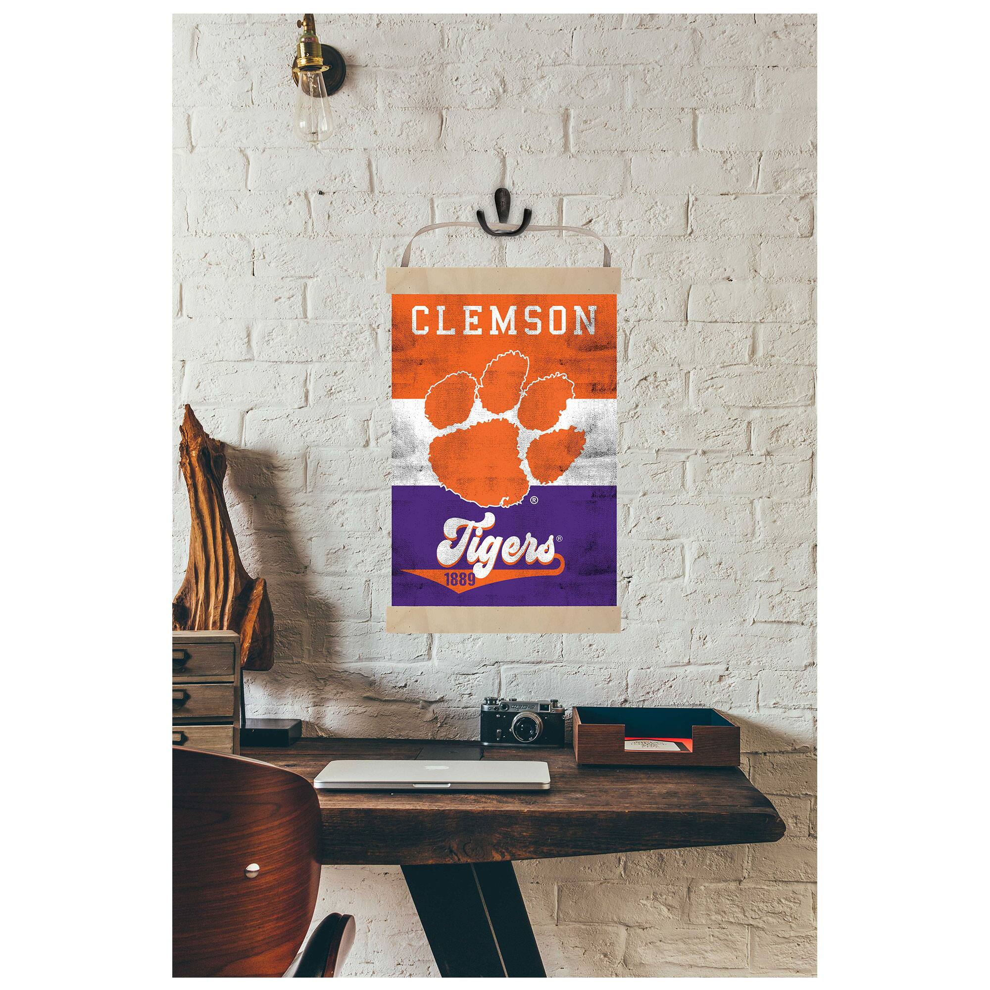 Jardine Clemson Tigers Retro Logo Banner Sign Orange 4941805 - Best Buy