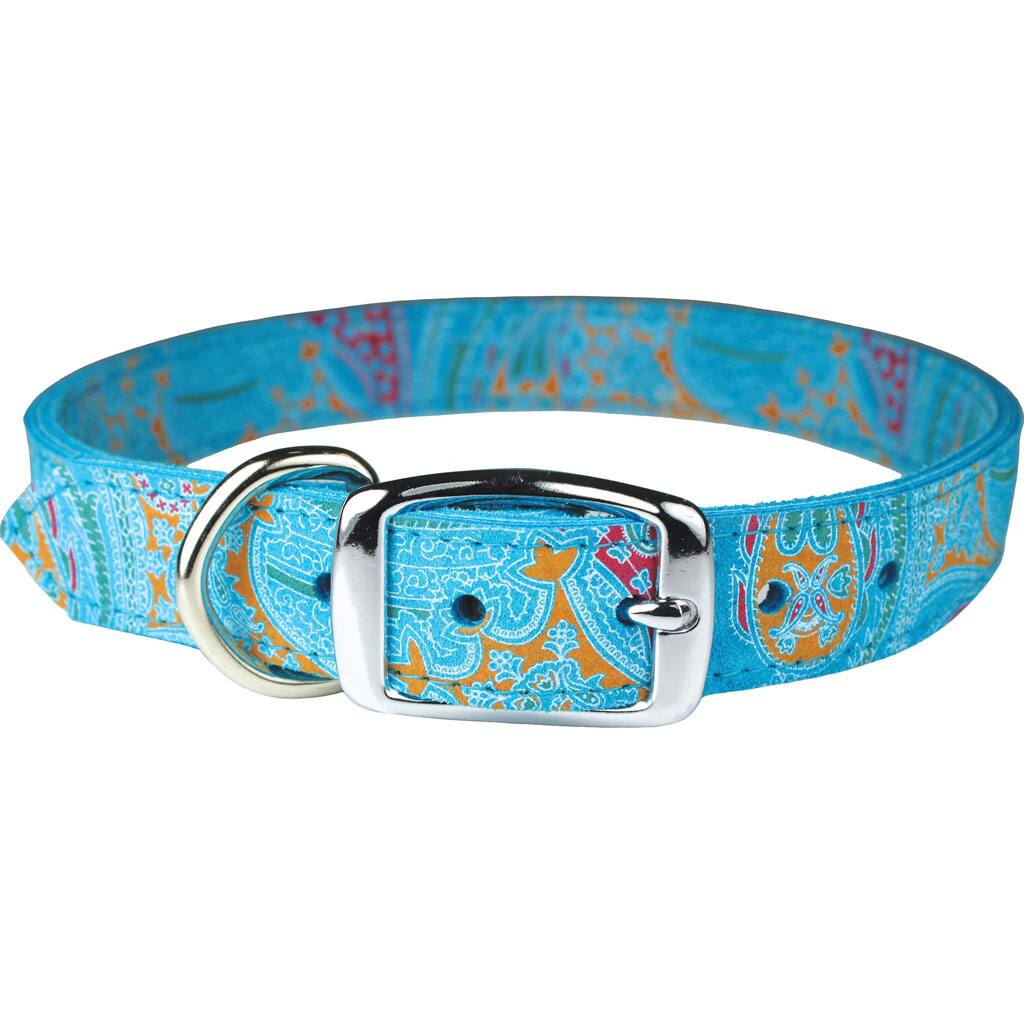 Omni Pet Leather Paisley Dog Collar Multicolor - Best Buy