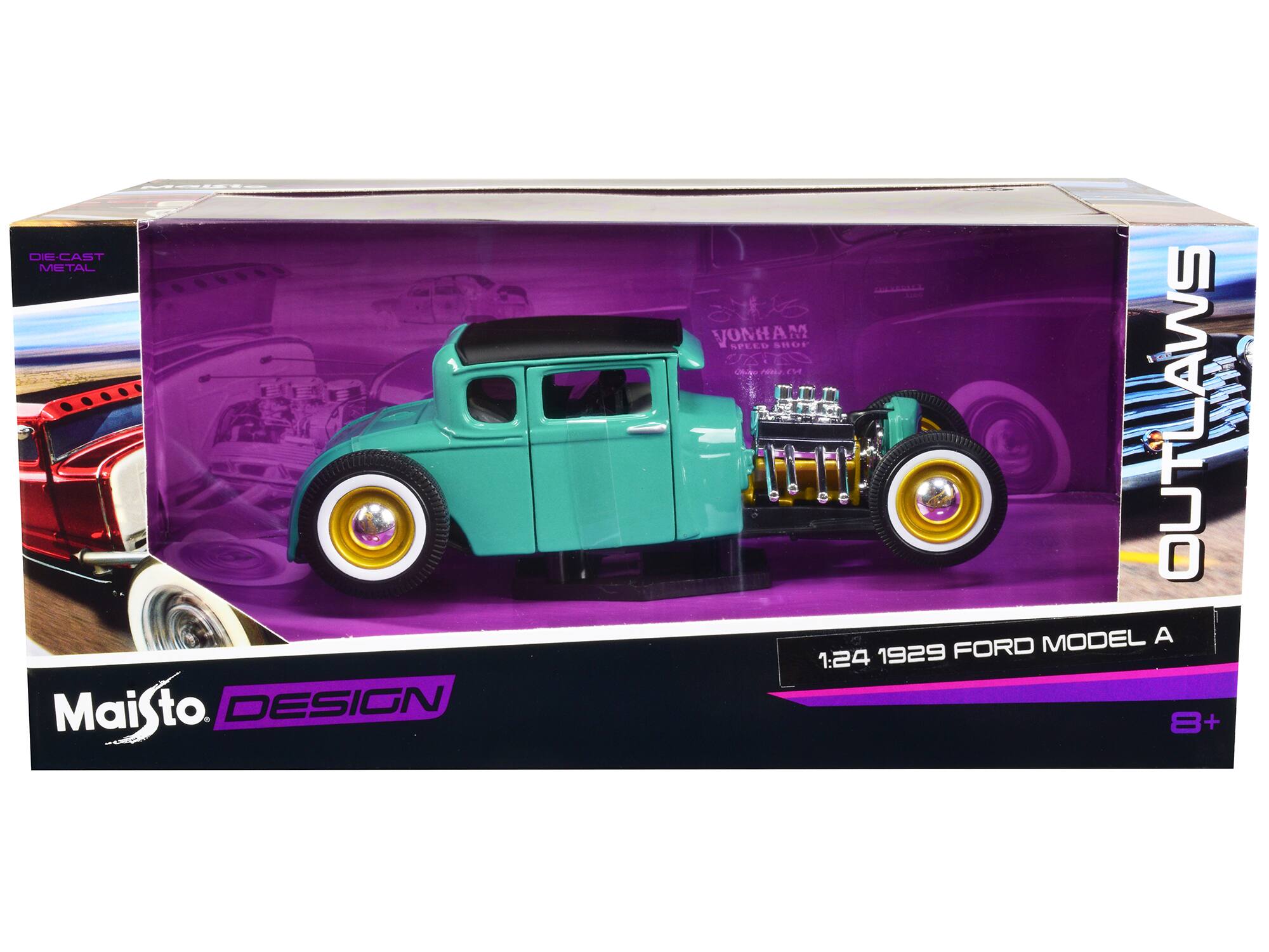 1929 Ford Model A Top "Outlaws" Series 1/24 Diecast Model Car by Maisto ...