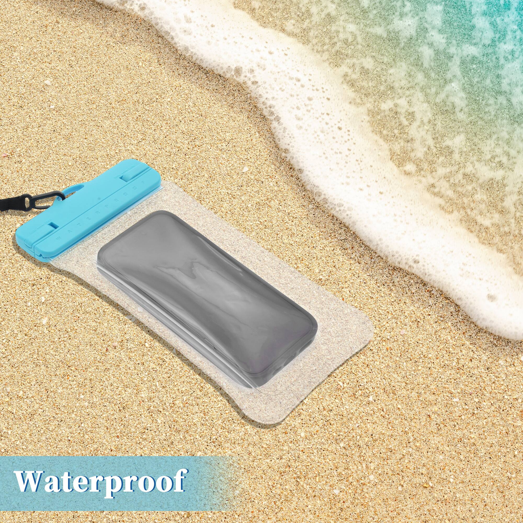 Unique Bargains 2pcs Inflatable Mobile Waterproof Bag Universal ...