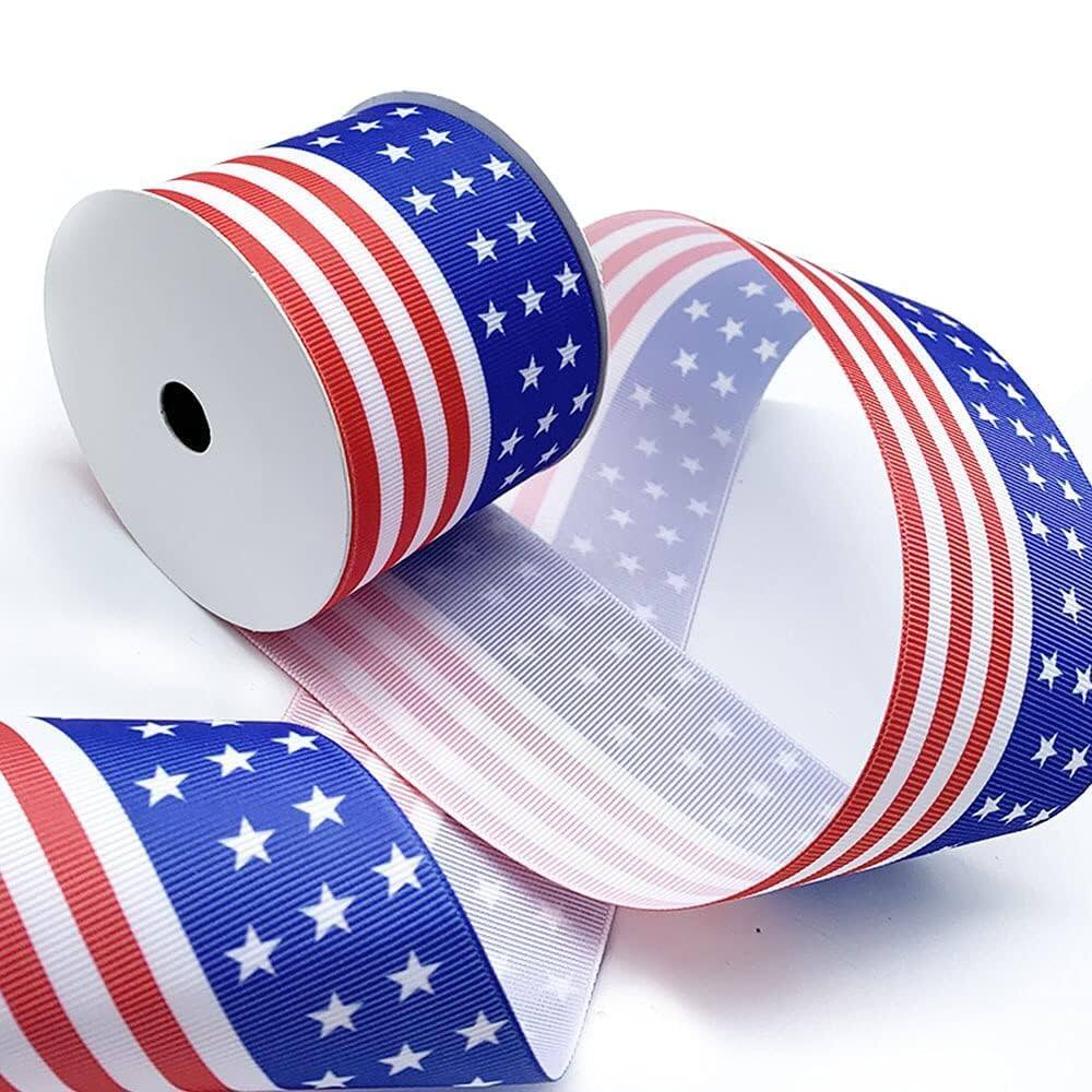 Paradigms Interiors Patriotic Flag Ribbon 2.5 10 Yards Veterans Day ...