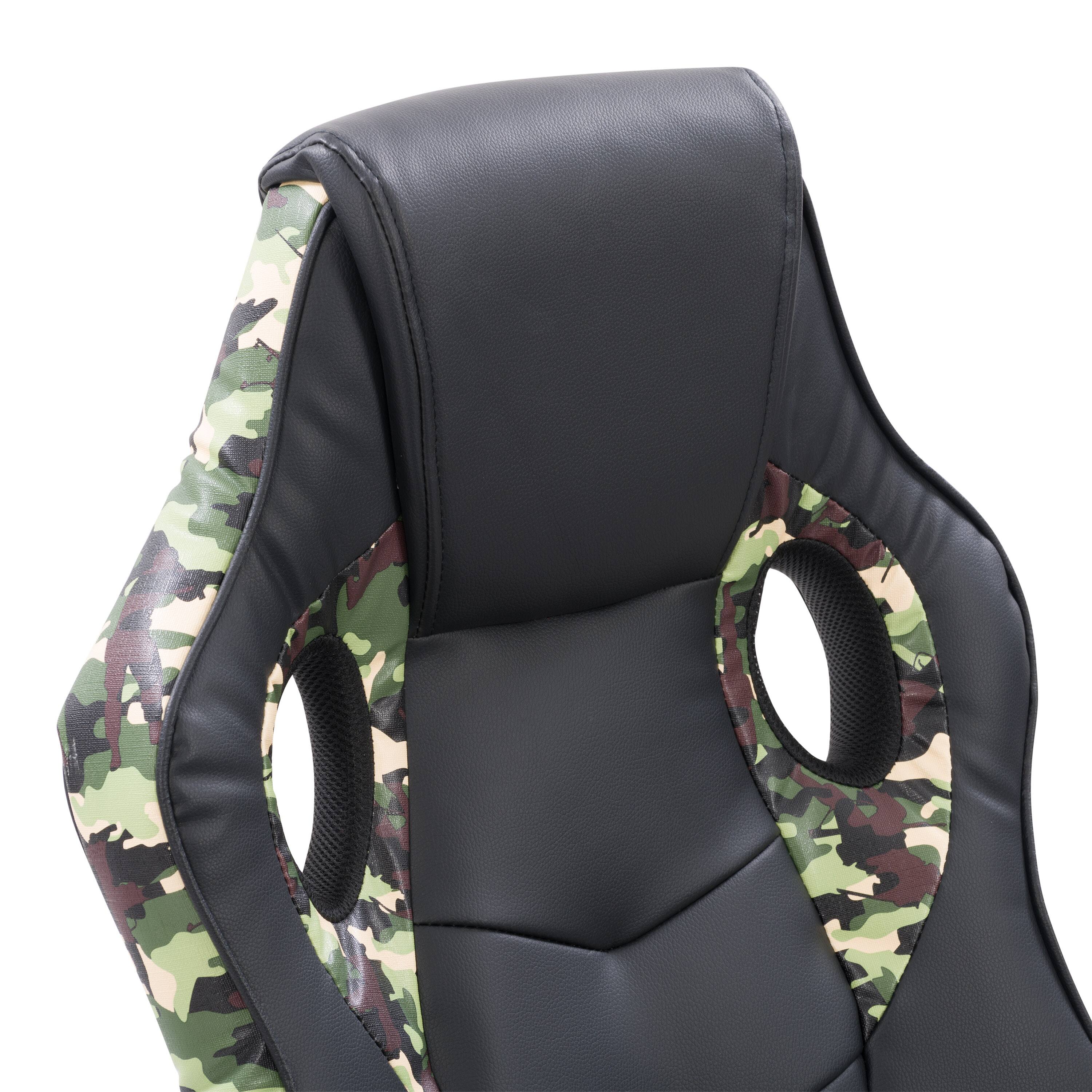 Customer Reviews: CorLiving Mad Dog Gaming Chair Black and Camo WCH-320 ...