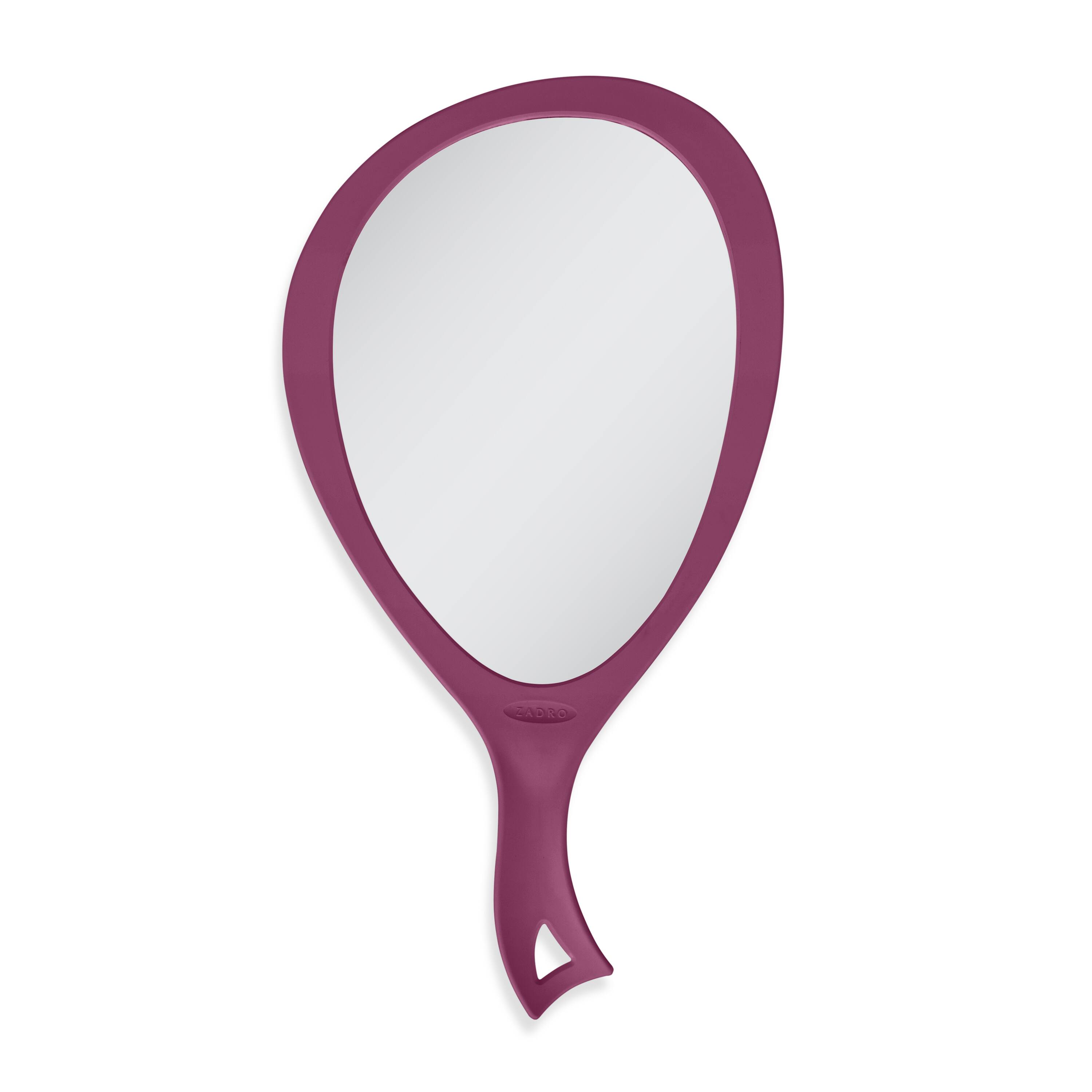 Zadro Large Teardrop Hand Mirror with Ergonomic Handle and Hanging Loop ...
