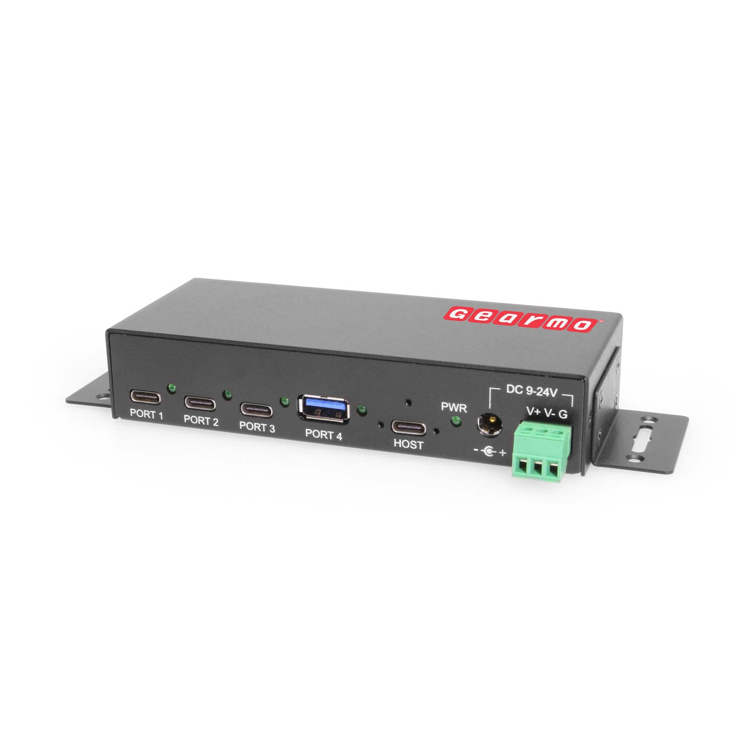 Gearmo 4 Port USB C and USB A 3.2 Gen 2 Hub 10Gbps Surge Protection ...