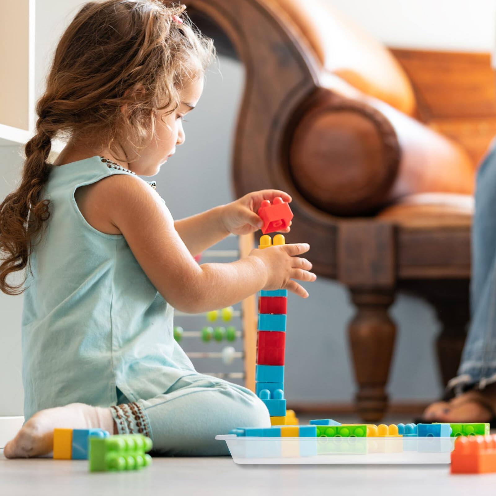 Dapper Styles 10 Activity Plastic Art Trays Stackable Craft Tray Flat ...