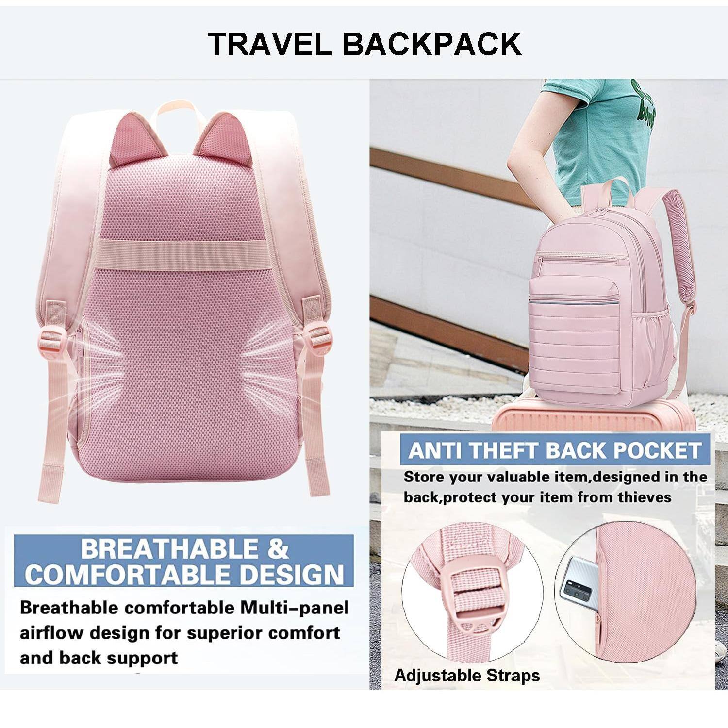 Pacoar Cade Travel Backpack For Women Womens Work Backpacks Purse Pack ...