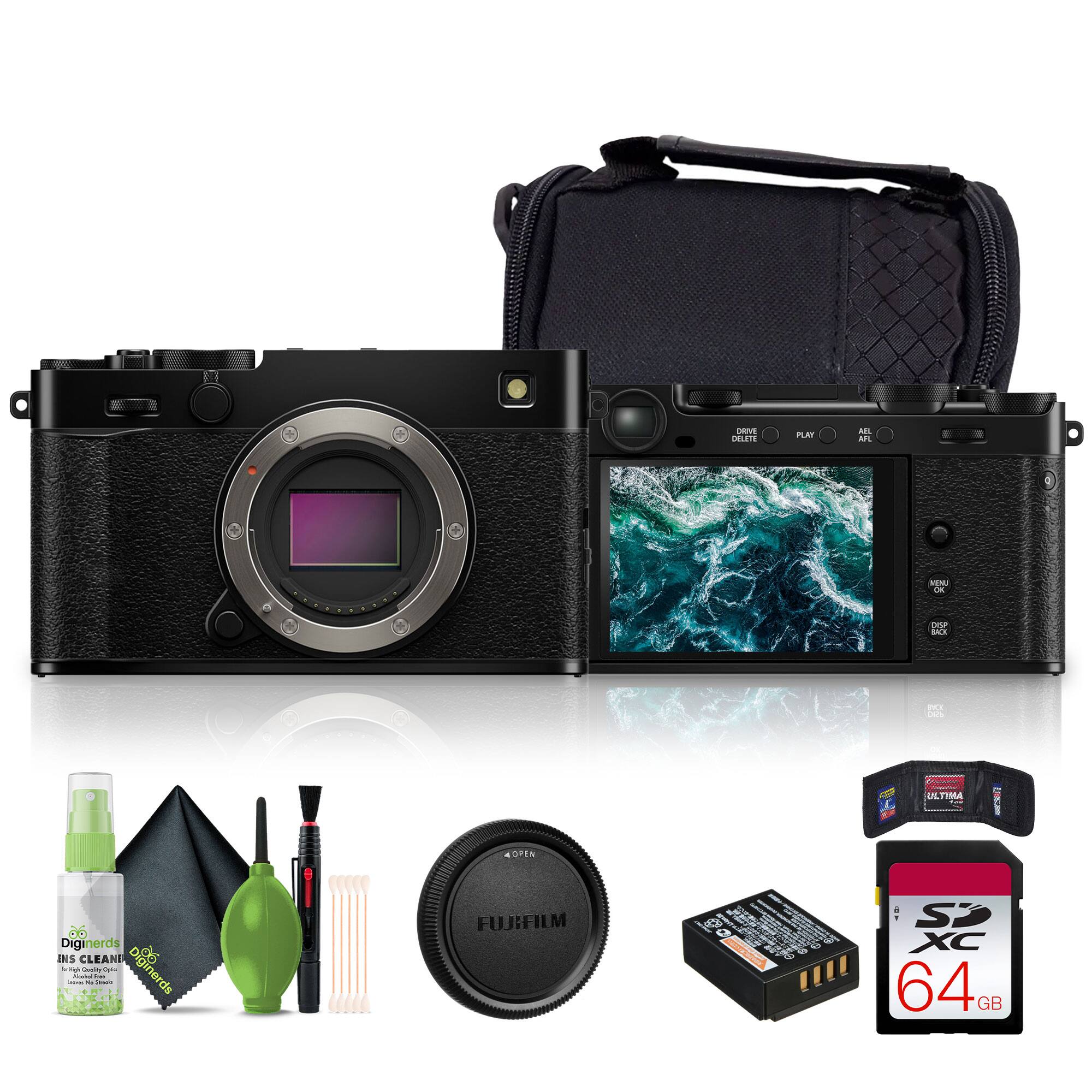 Fujifilm X E5 Mirrorless Digital Camera , 64GB Memory Card Black ...
