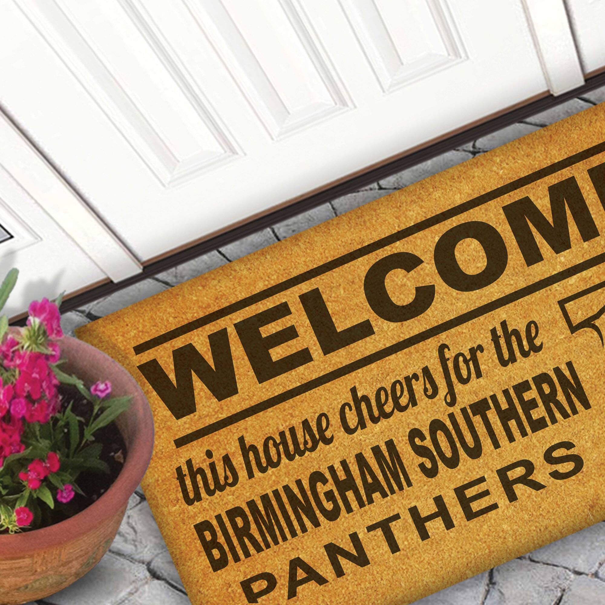 Jardine Birmingham Southern Panthers 18" x 30" Welcome Doormat Brown ...