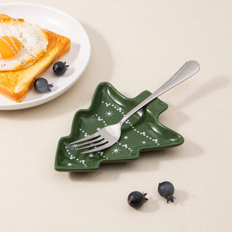 Paradigms Interiors Ceramic Christmas Tree Spoon Rest For Cooking Cute ...