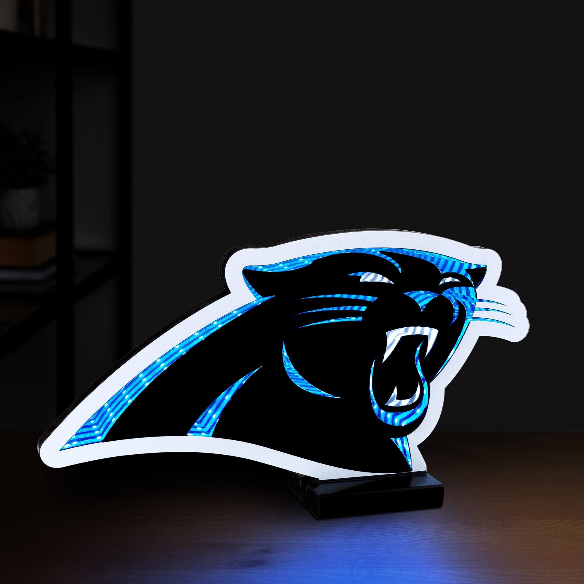 Sporticulture Carolina Panthers LED Infinity Logo Light Black 203081439 ...