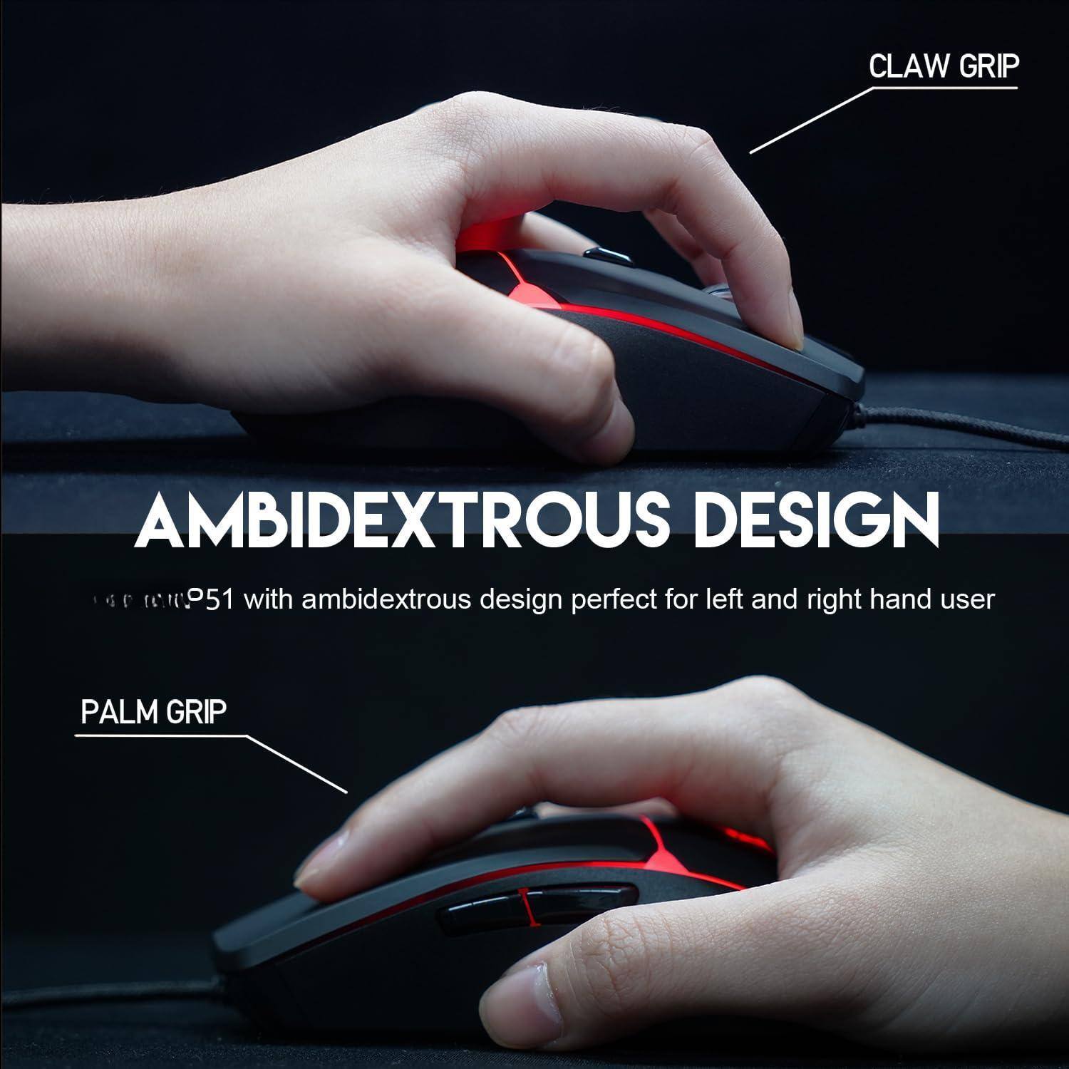 Earthley Blooms P51s Gaming And Mouse Combo Headset Stand Pad Wired Rgb ...