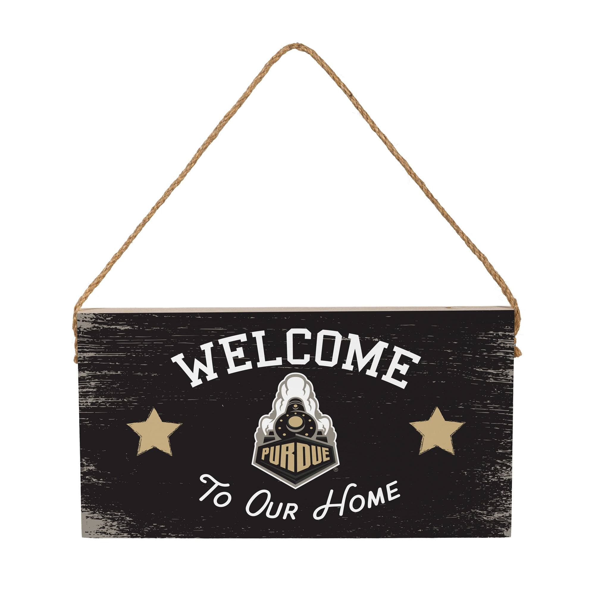 Evergreen Enterprises Purdue Boilermakers 6" x 11" Welcome Home Wood ...
