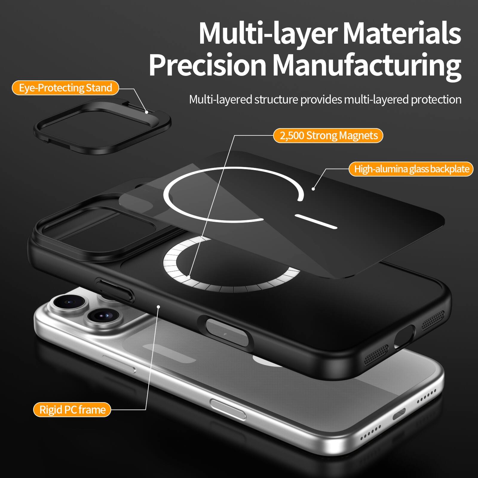 Dteck Magnetic Case for Apple iPhone 17 Pro Max with Camera Lens ...