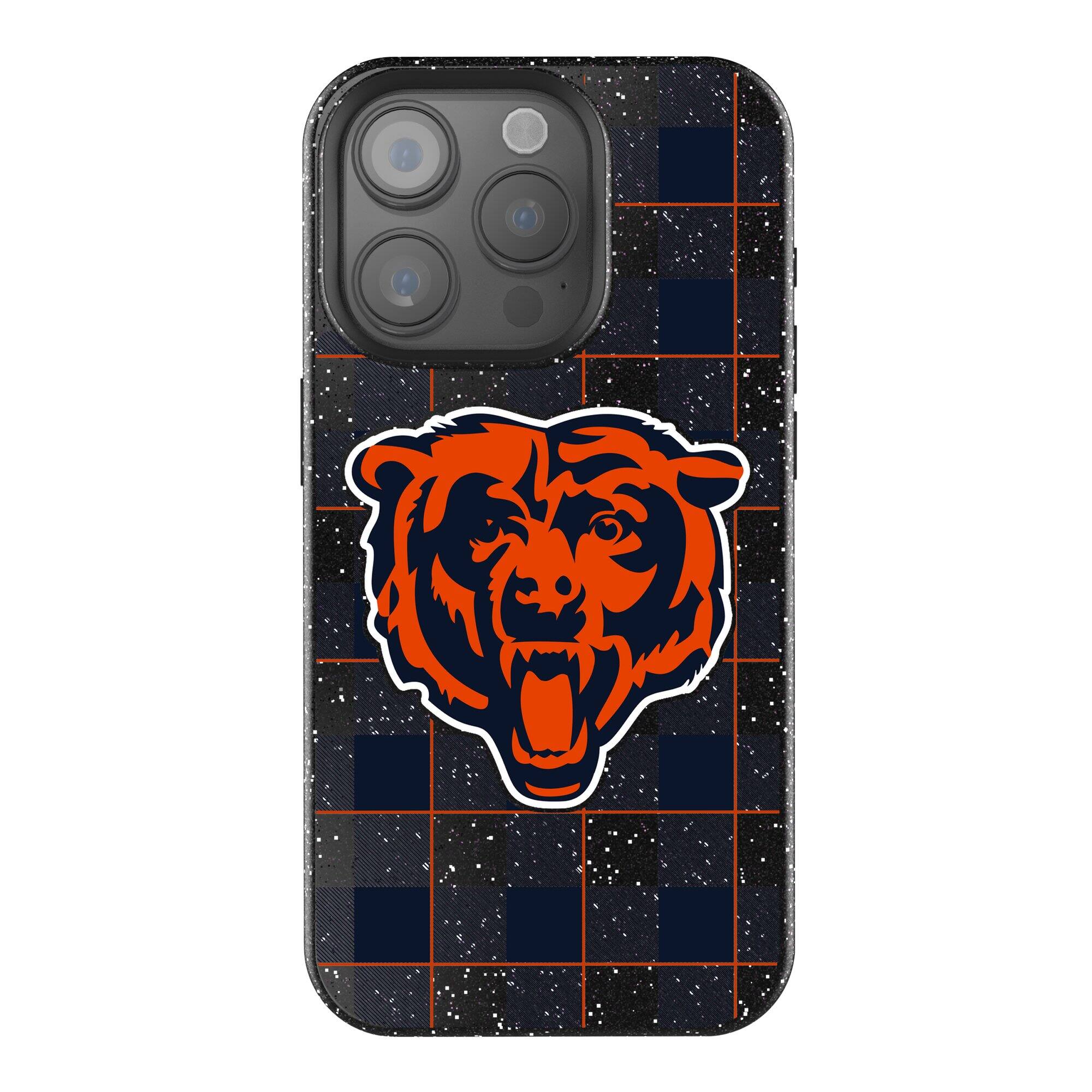 Keyscaper NFL Chicago Bears Plaid Bling iPhone Case 15 Black 202142787 ...