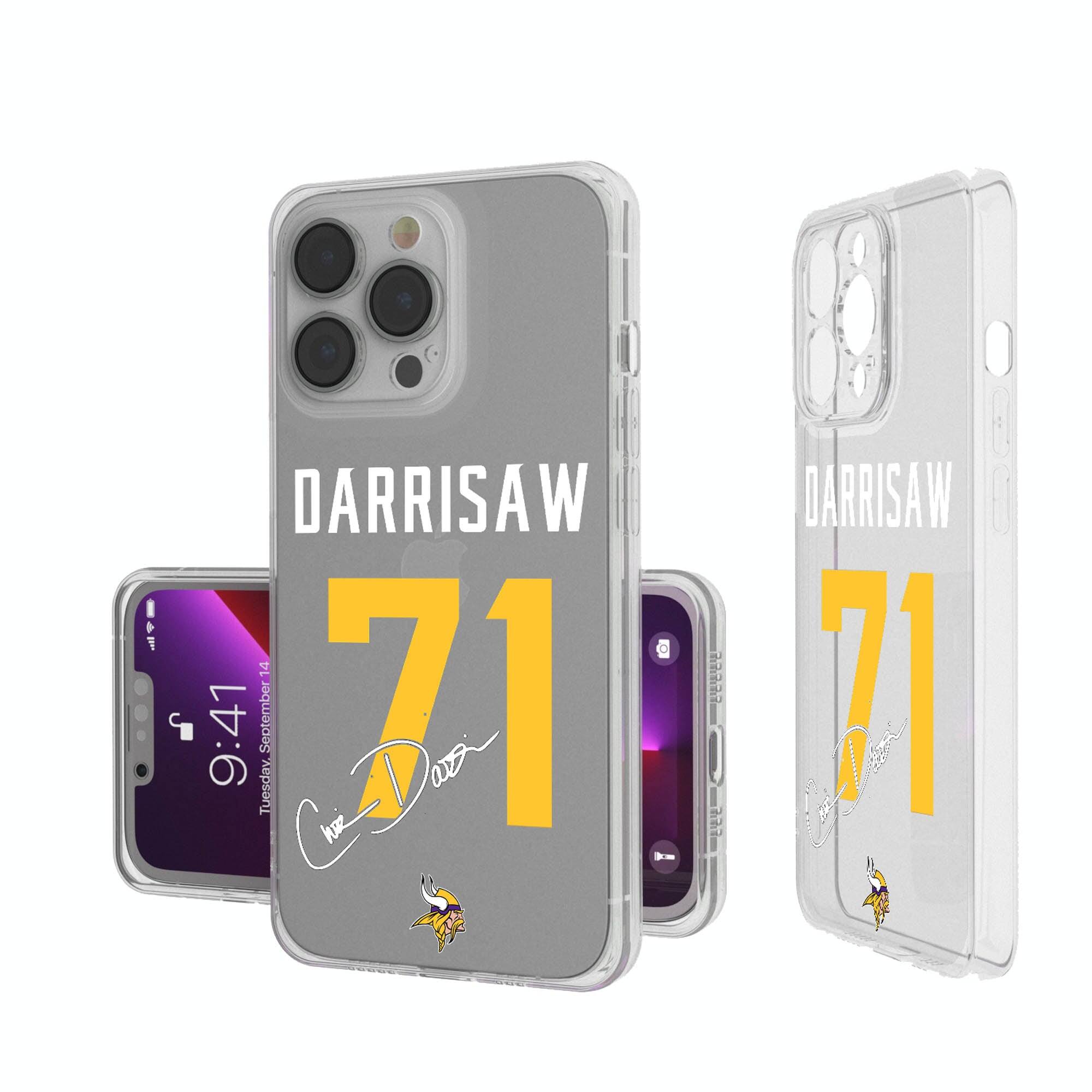 Keyscaper NFL Christian Darrisaw Minnesota Vikings iPhone Clear Case 15 ...