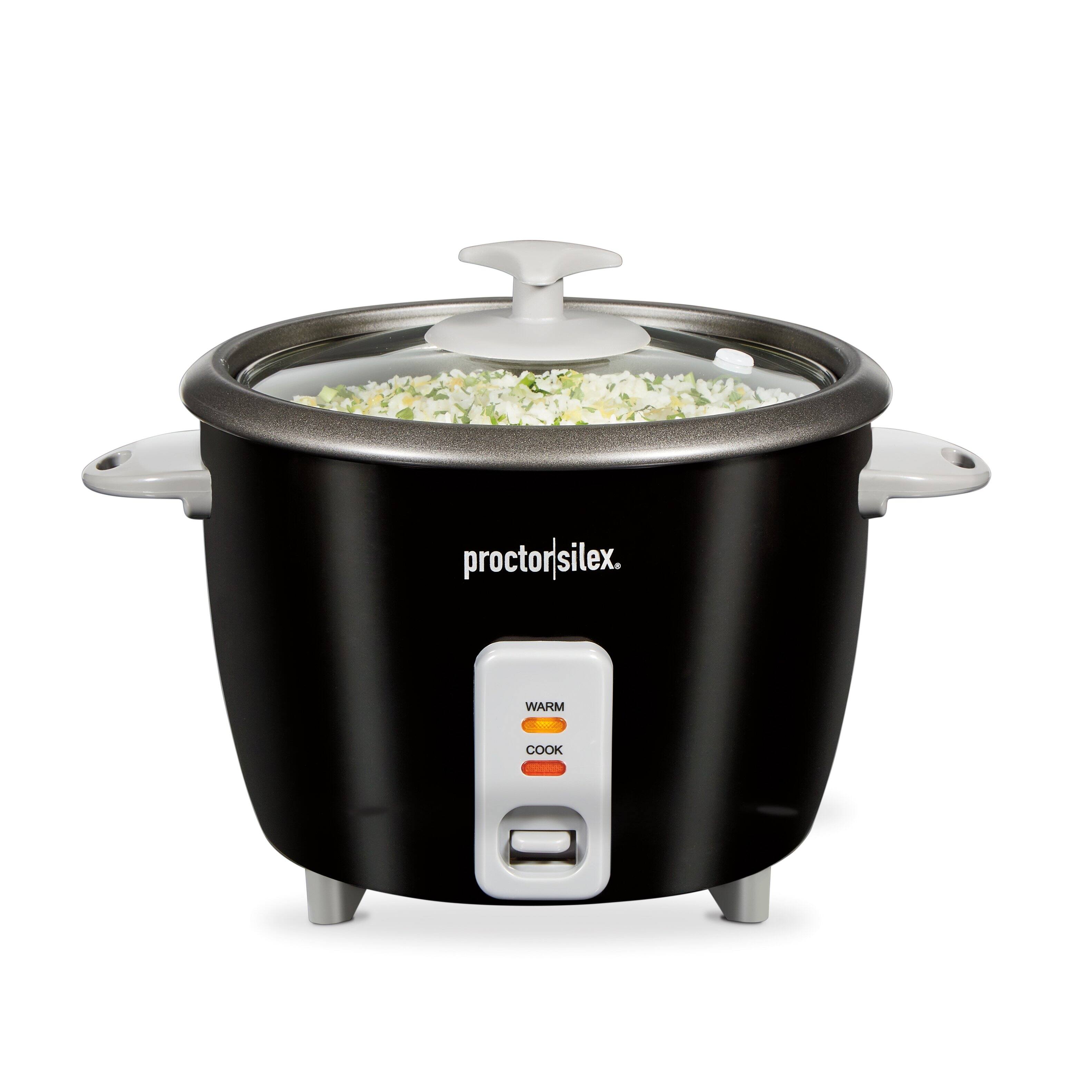 Customer Reviews: Proctor Silex 16 Cup Rice Cooker & Steamer BLACK ...