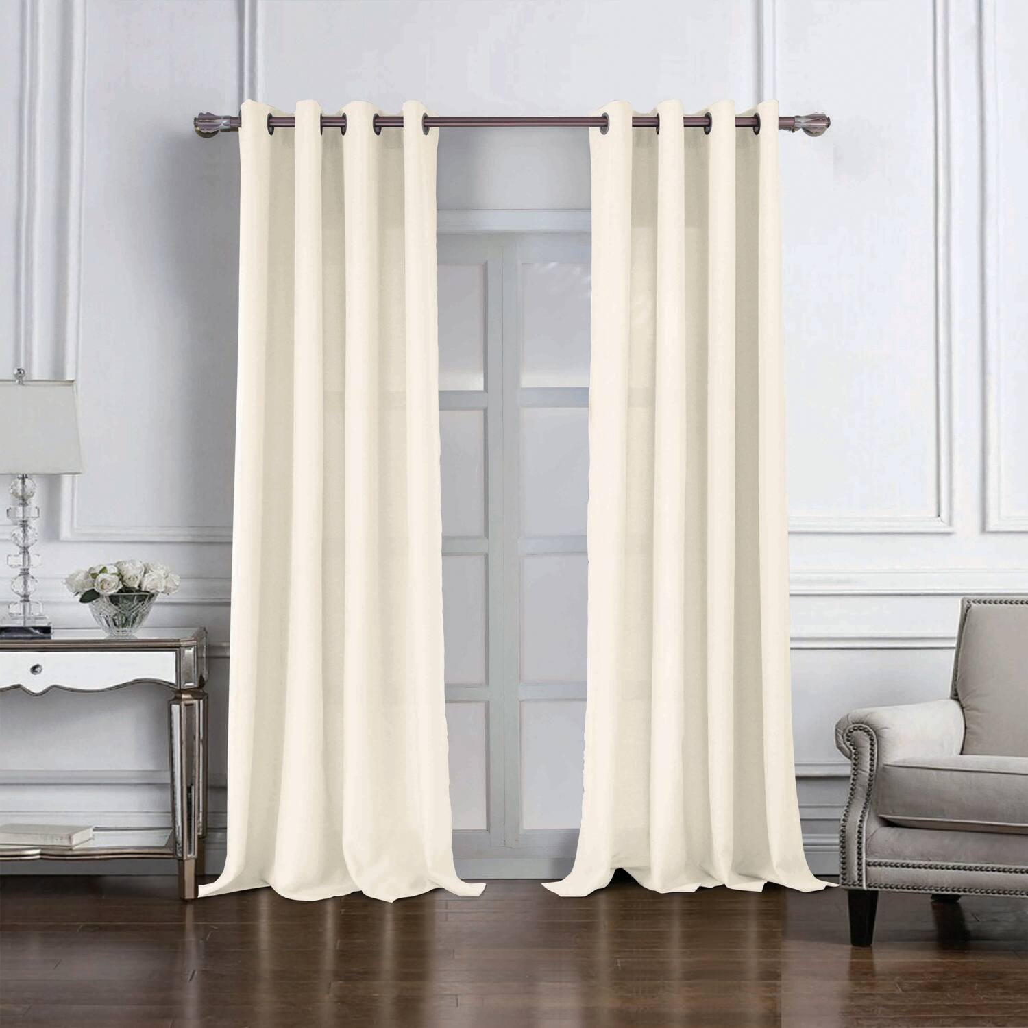 RT Designers Collection Cole Textured Grommet Room Darkening Curtain ...