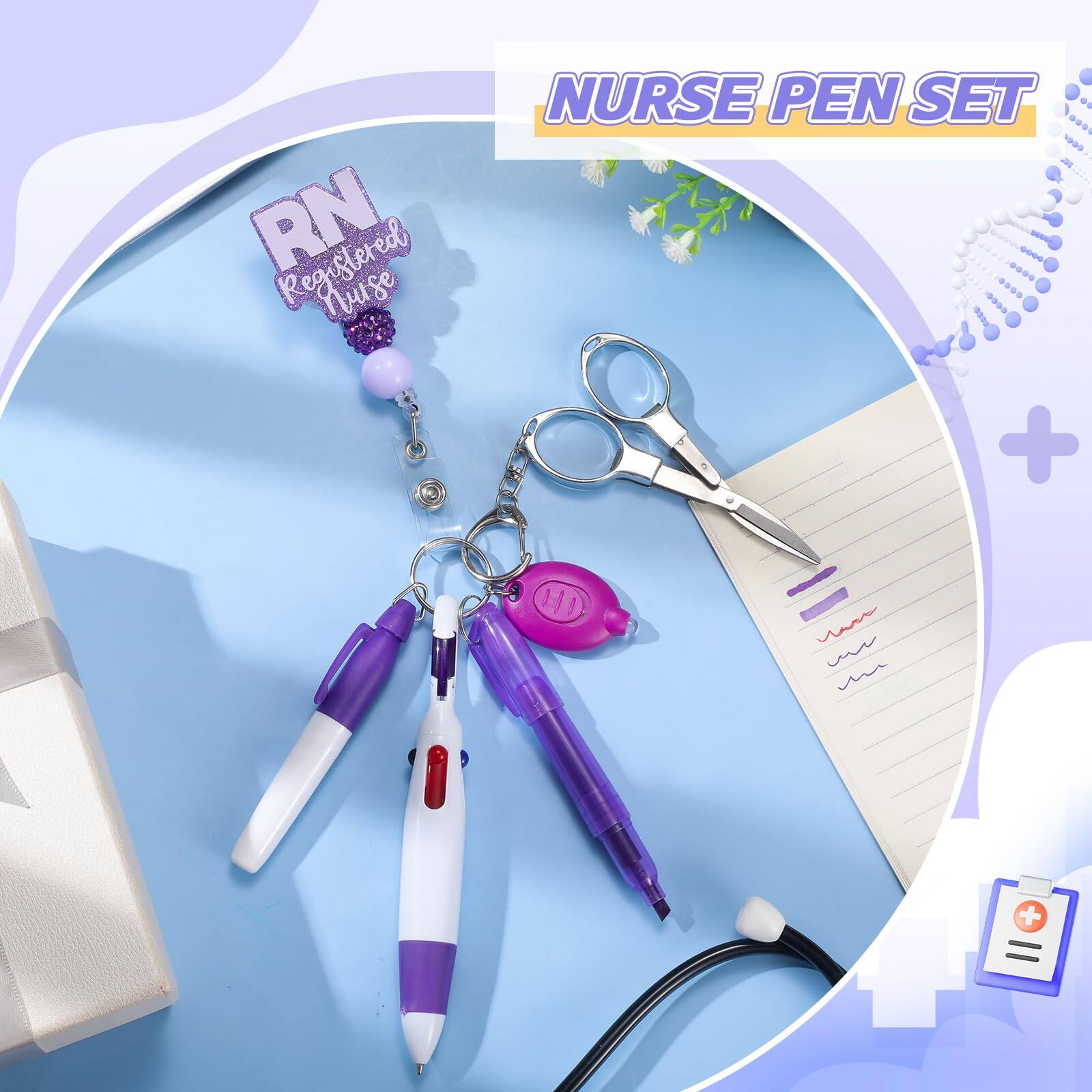 Paradigms Interiors 6 Rn Nurse Badge Accessories Pen Set For Students ...