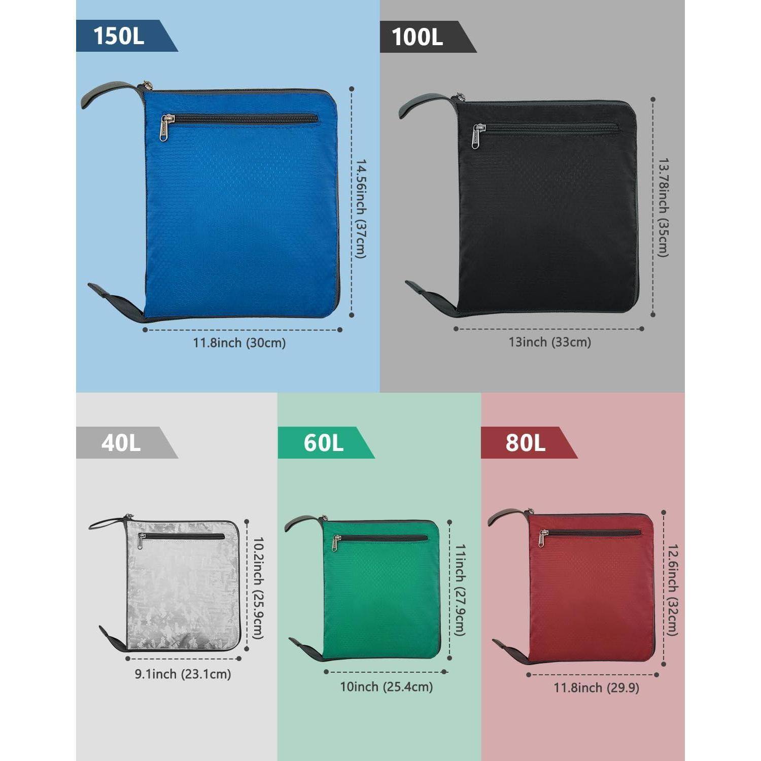 Paradigms Interiors Large Foldable Travel Duffle Bag With Shoes Compartment Packable Lightweight ...