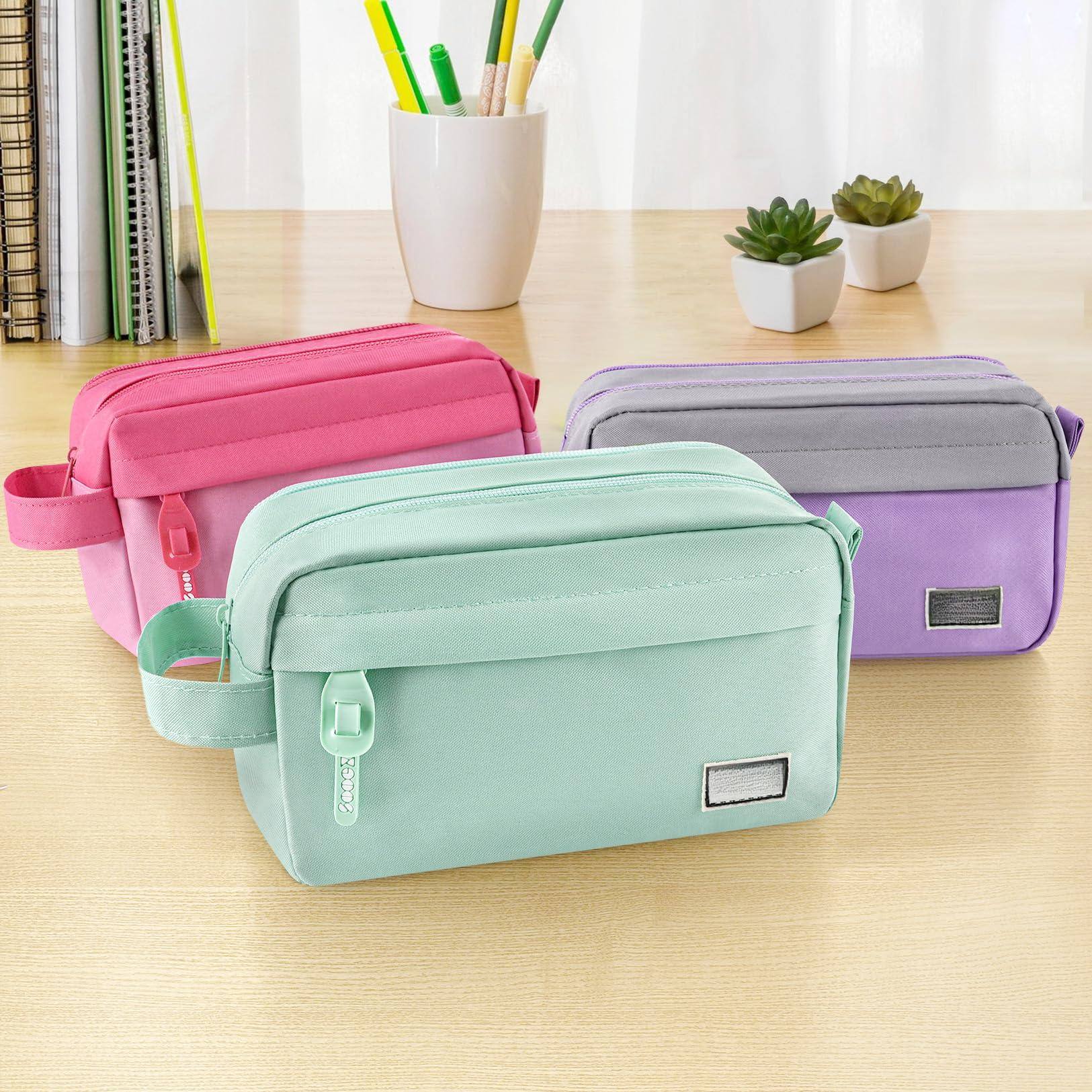 Dapper Styles High Capacity Pencil Case Big Bag Pouch Box Organizer Pen ...