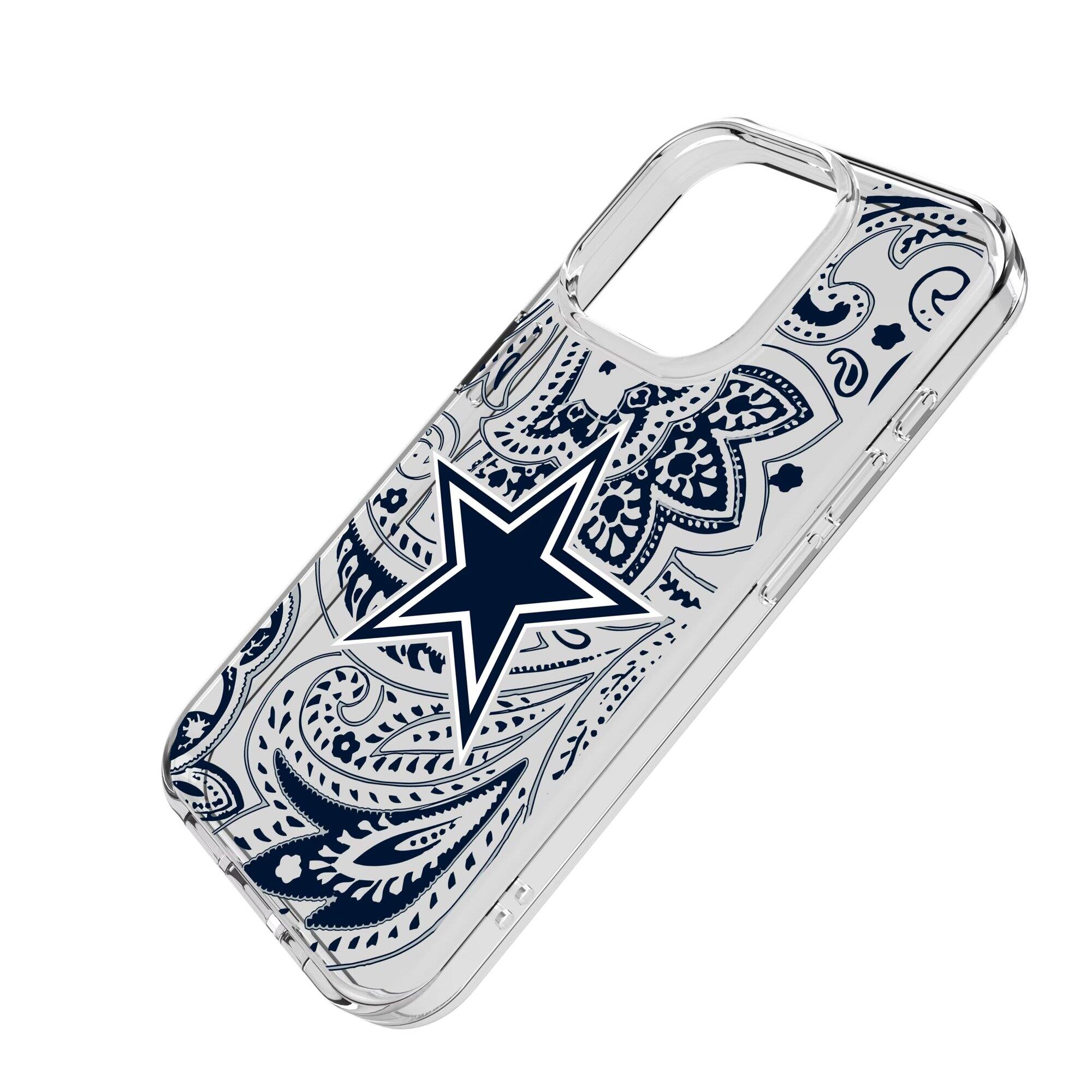 Keyscaper NFL Dallas Cowboys iPhone Clear Paisley Design Case 16 Pro ...