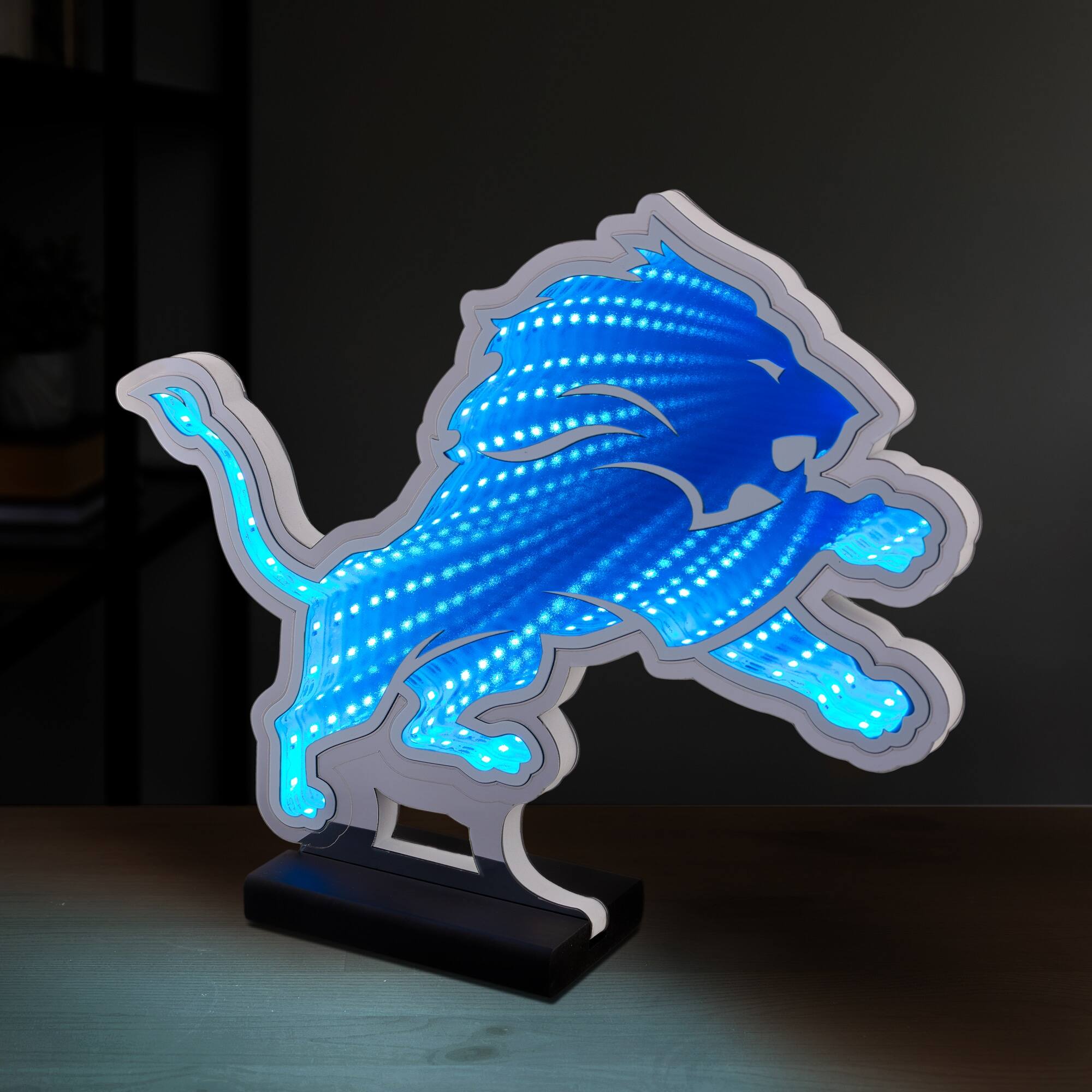 Sporticulture Detroit Lions LED Infinity Logo Light Multicolor ...