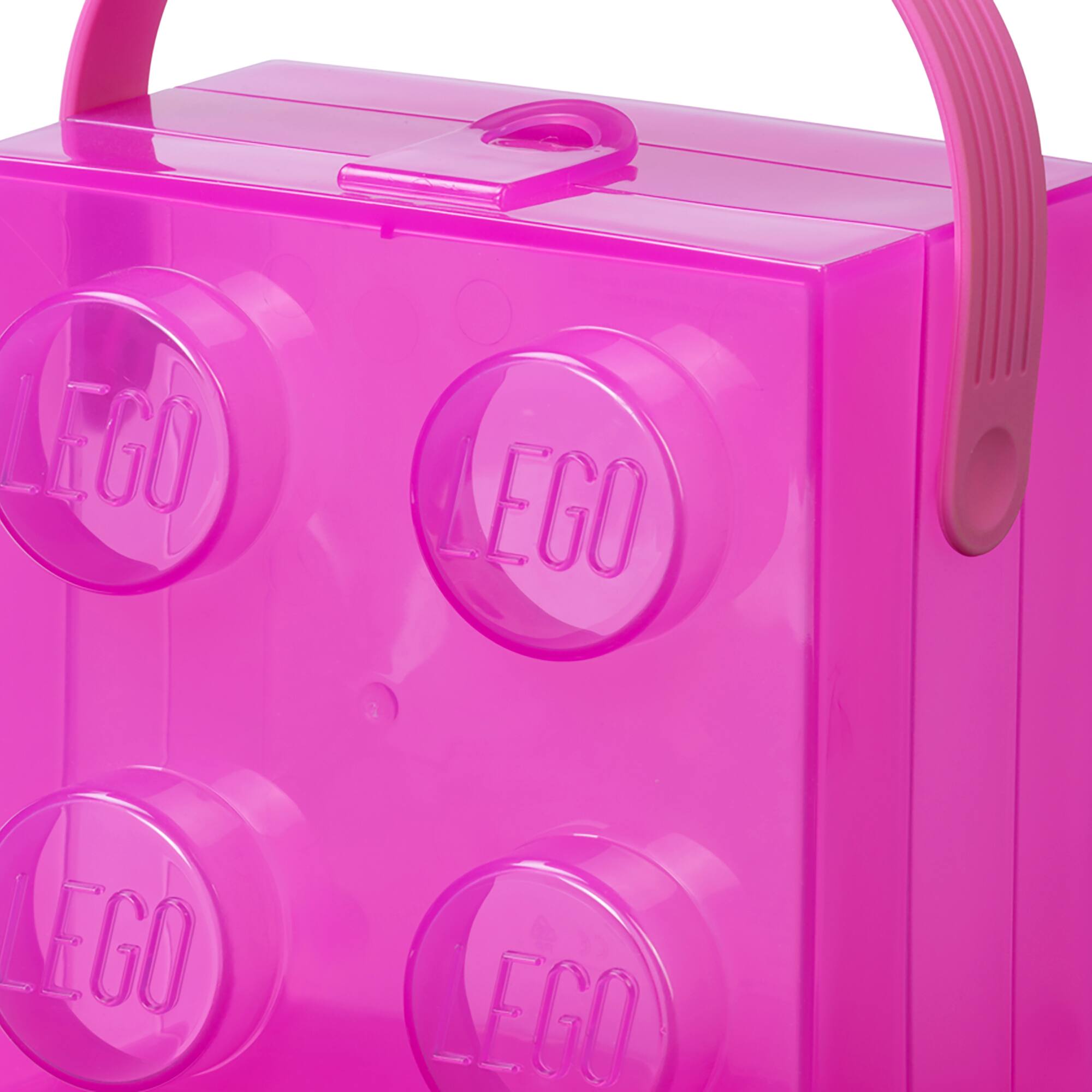Room Copenhagen LEGO: Storage Case/Lunch Box W/ Handle in Translucent ...