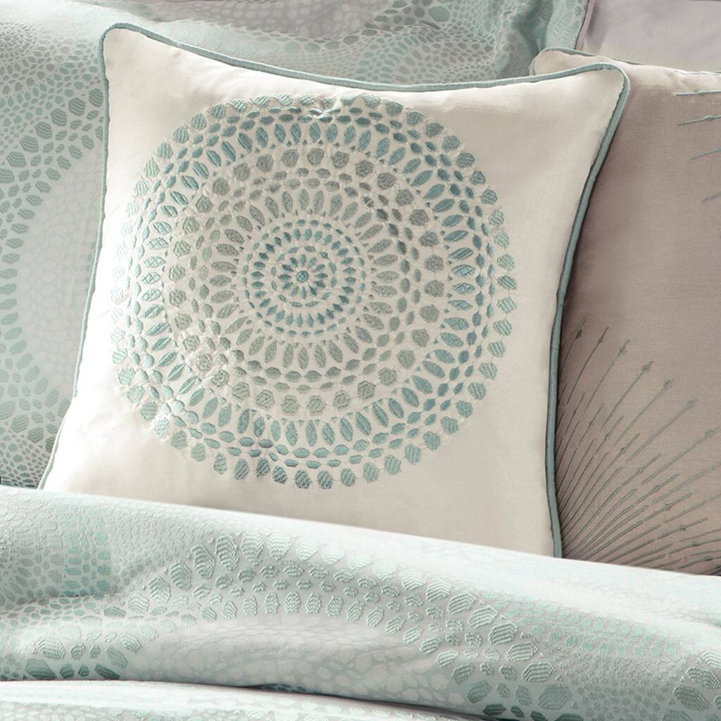 Gracie Mills Cameron Tranquil Bliss: 7 Piece Comforter Ensemble Seafoam ...