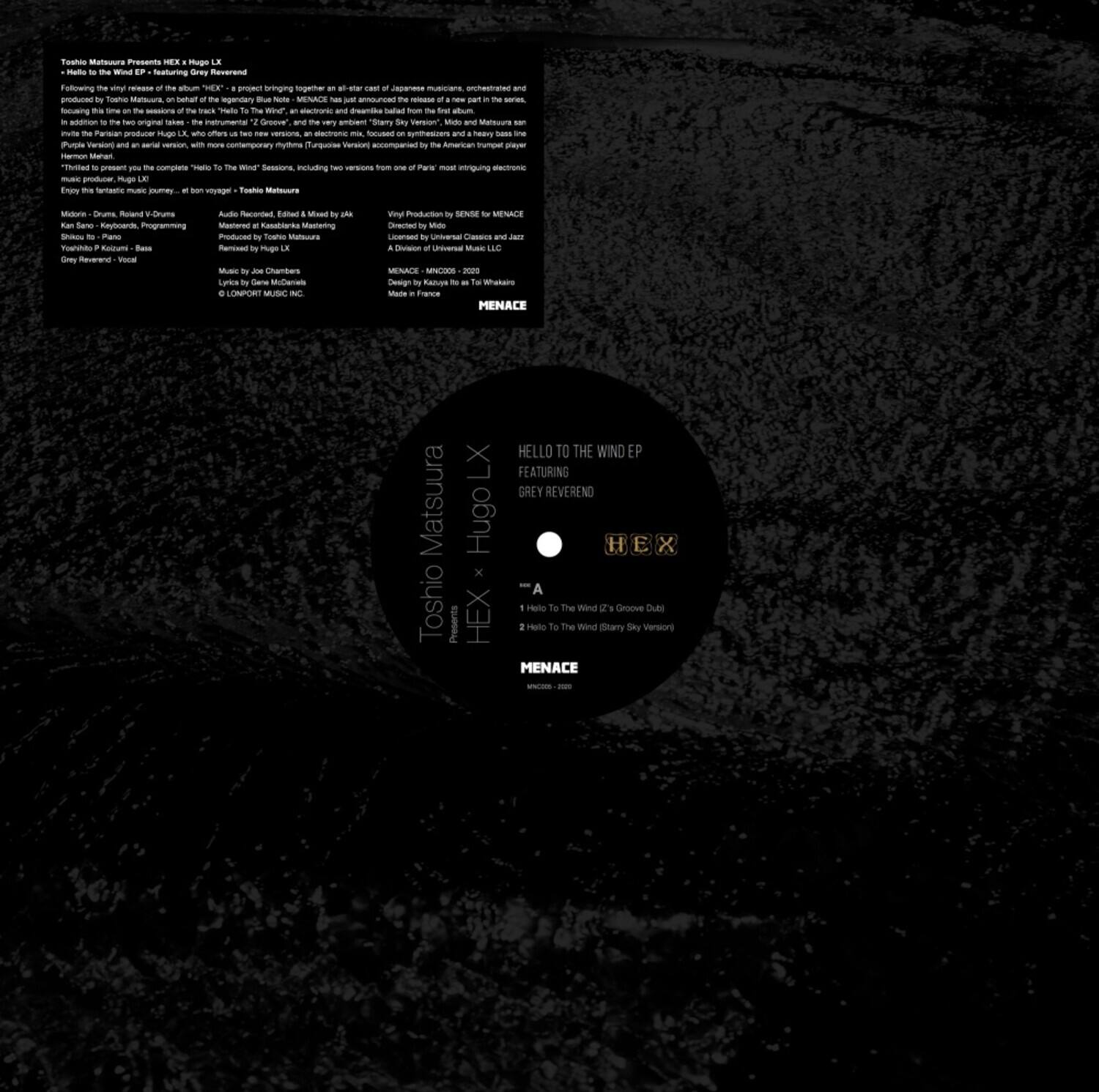 Toshio Matsuura Pres. Hex X Hugo Lx Hello to the Wind VINYL LP - Best Buy