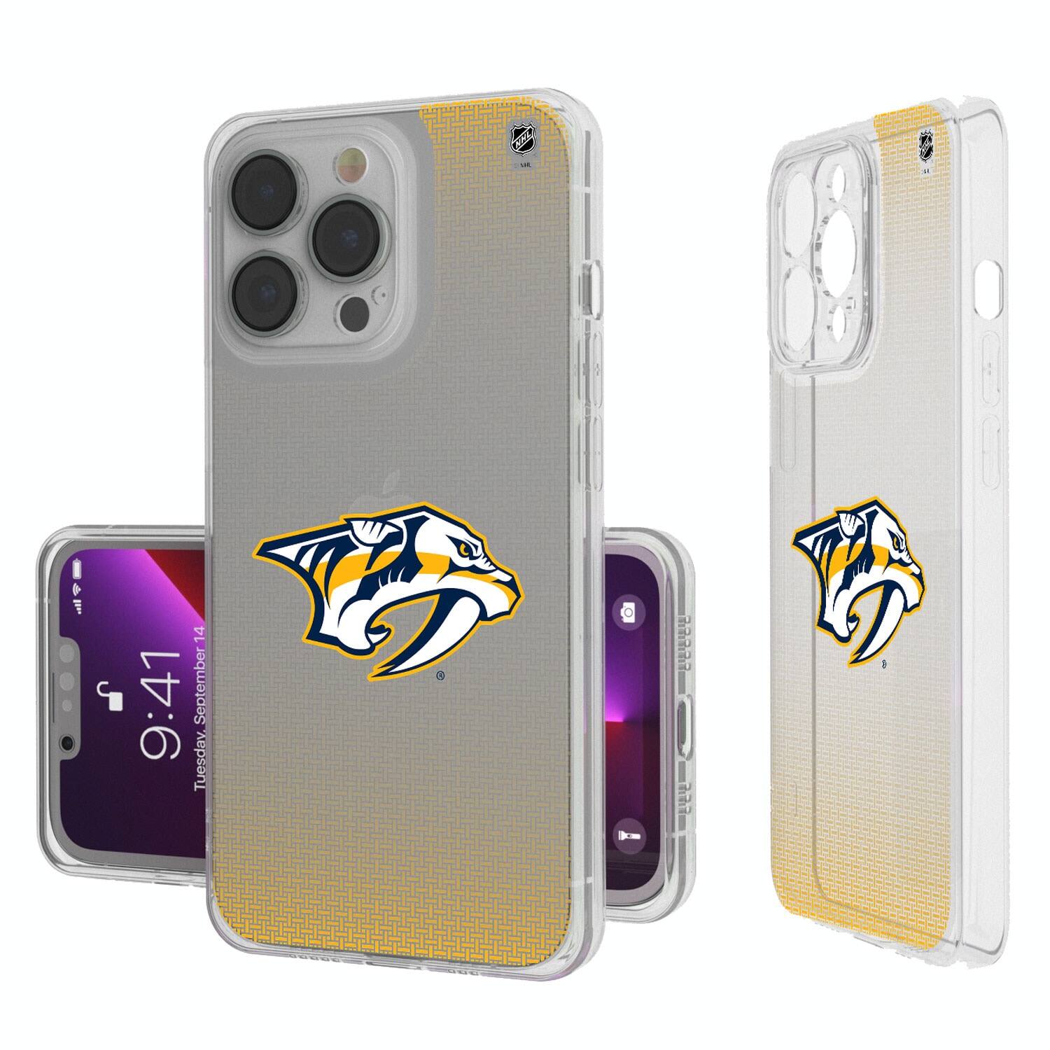 Keyscaper NHL Nashville Predators Linen Logo iPhone Clear Case 16 Pro ...