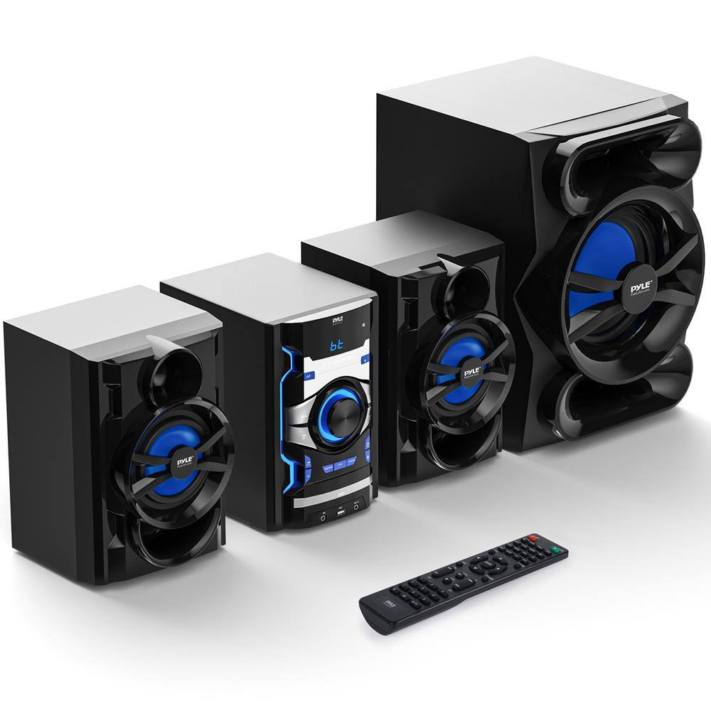 PYLE Wireless BT Streaming DVD Stereo System Black PHSKR14.5 - Best Buy