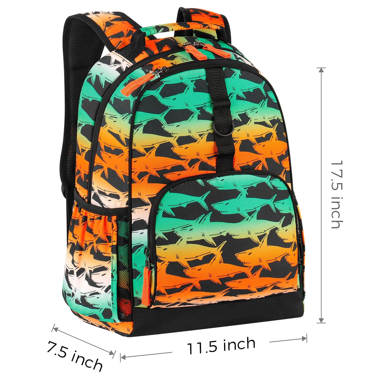 Stamp n Camp Shark Backpack For Backpacks Ages 6 8 Boy Elementary ...