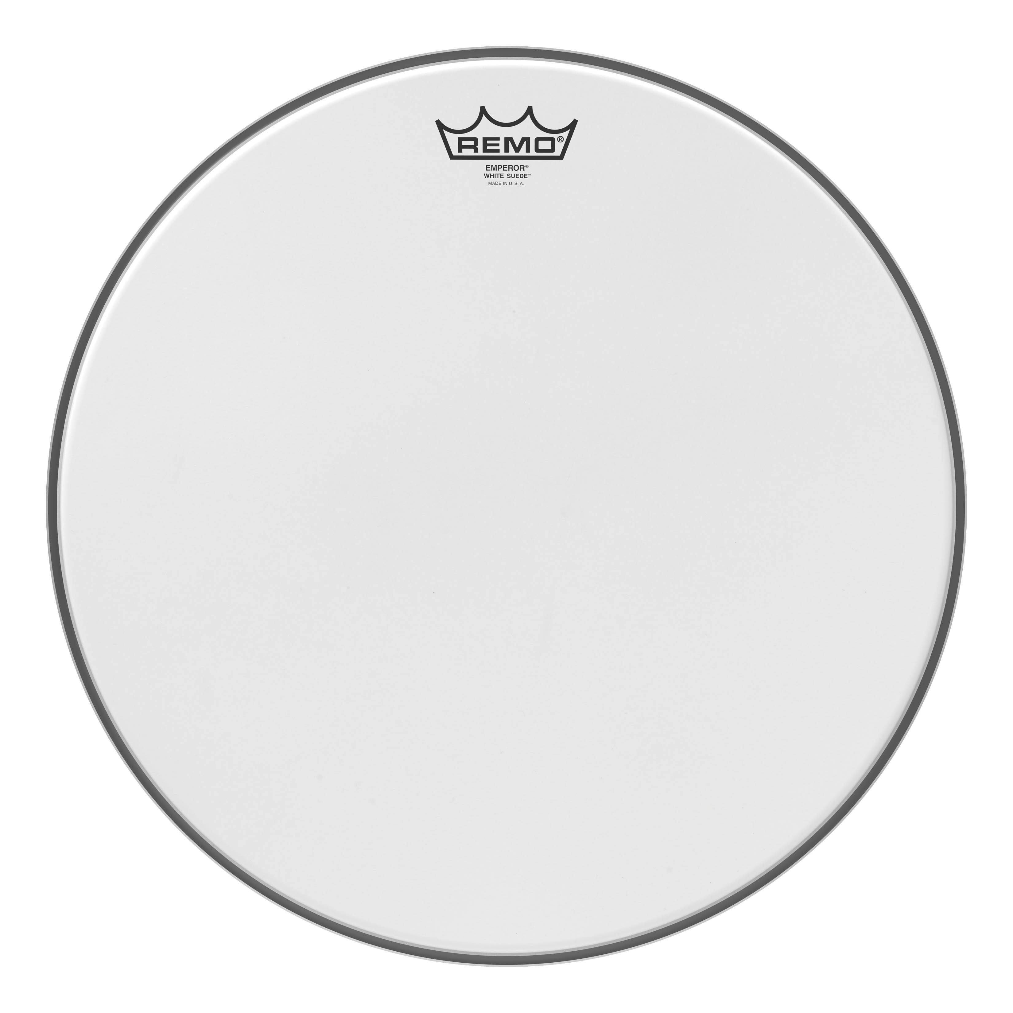 Remo Batter, Emperor, White Suede, 16 Diameter BE-0816-WS- - Best Buy