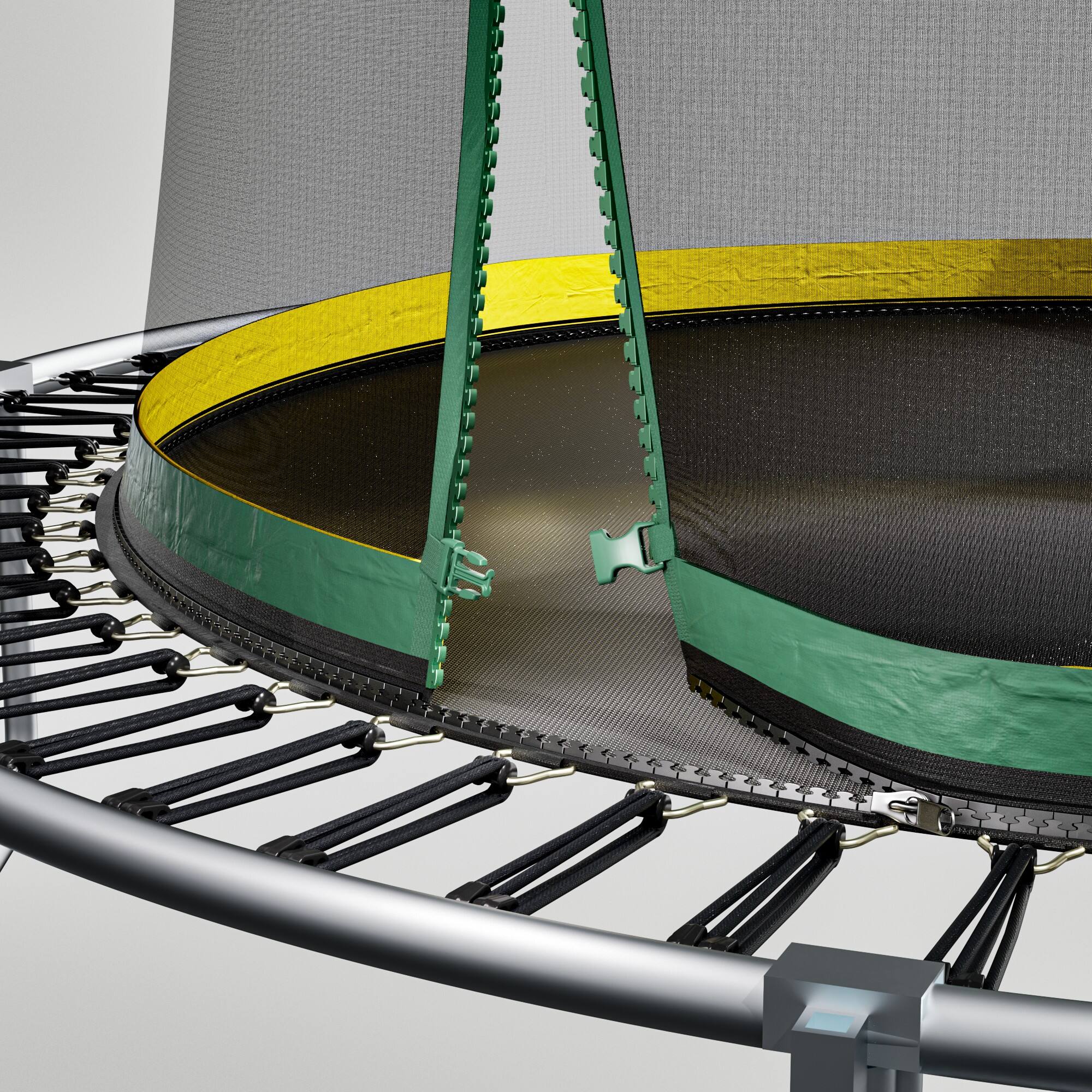 Glintex 12FT Springfree Trampoline with Bungee System, No Gap Safety ...