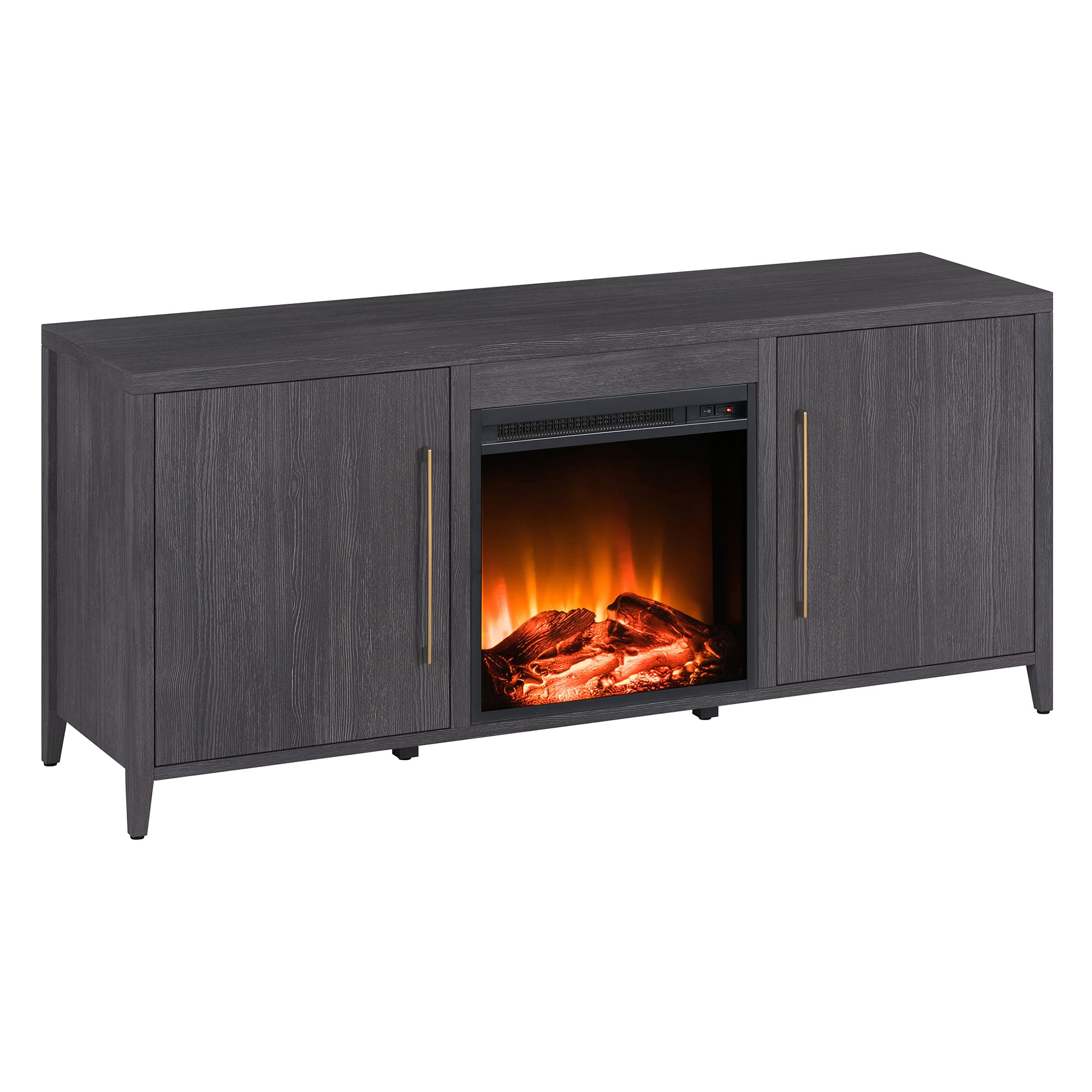 Best Buy: Camden&Wells Jasper Log Fireplace TV Stand for Most TVs up to ...