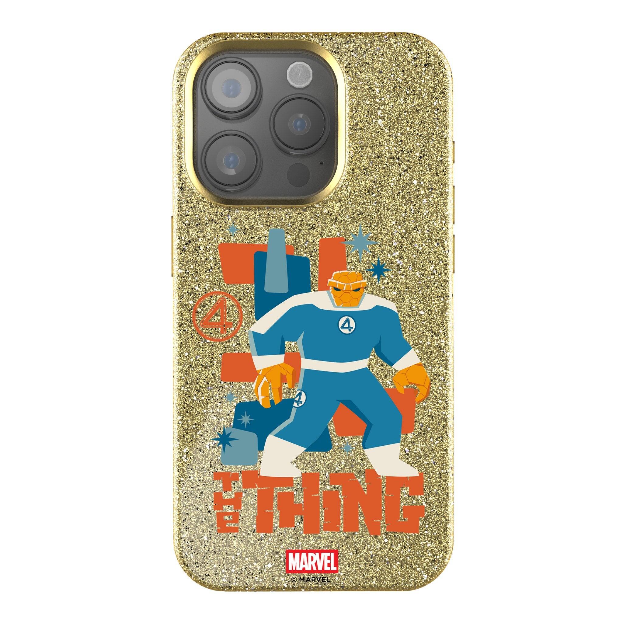 Keyscaper Marvel Badge Gold Bling Phone Case Apple iPhone 16 Pro Max ...