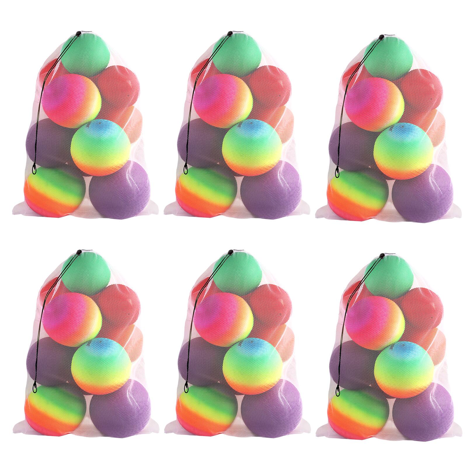 GSE Games & Sports Expert 24"x36" Large Mesh Sports Ball Drawstring Bag ...