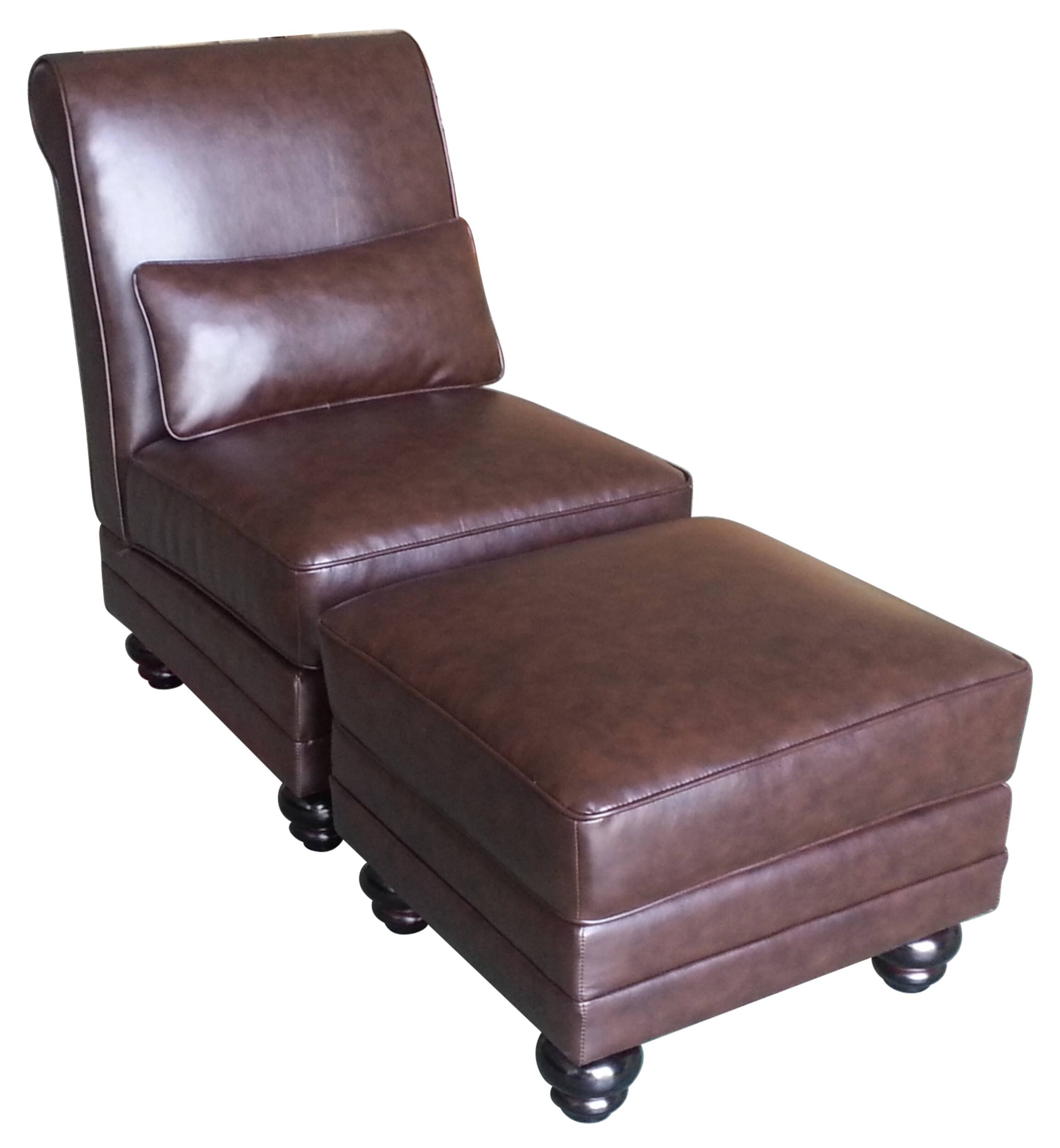 Serta Copenhagen Bonded Leather Slipper Chair CR46350 - Best Buy