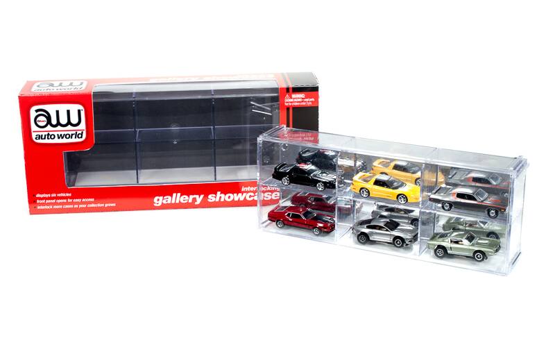 Autoworld 6 Car Interlocking Collectible Display Show Case for 1/64 ...