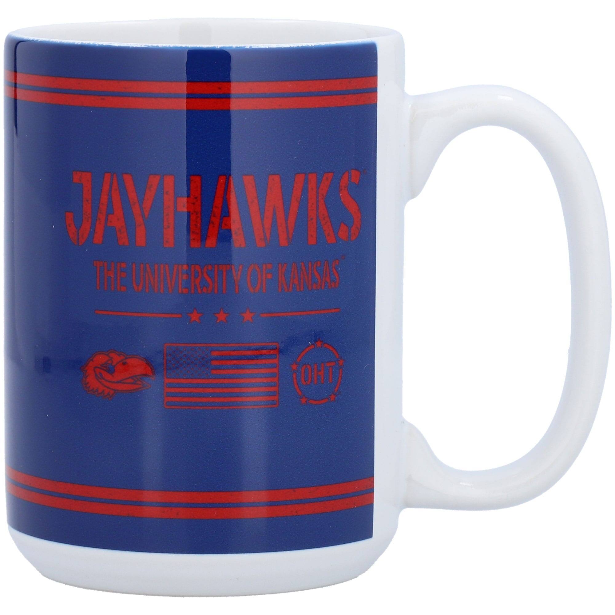 Indigo Falls Kansas Jayhawks 15oz. OHT Military Appreciation Mug ...