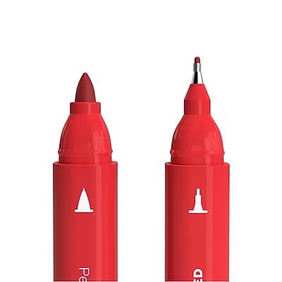 TRU RED TRU RED™ Pen Permanent Markers, Twin Tip, Red, 12/Pack (TR57832 ...