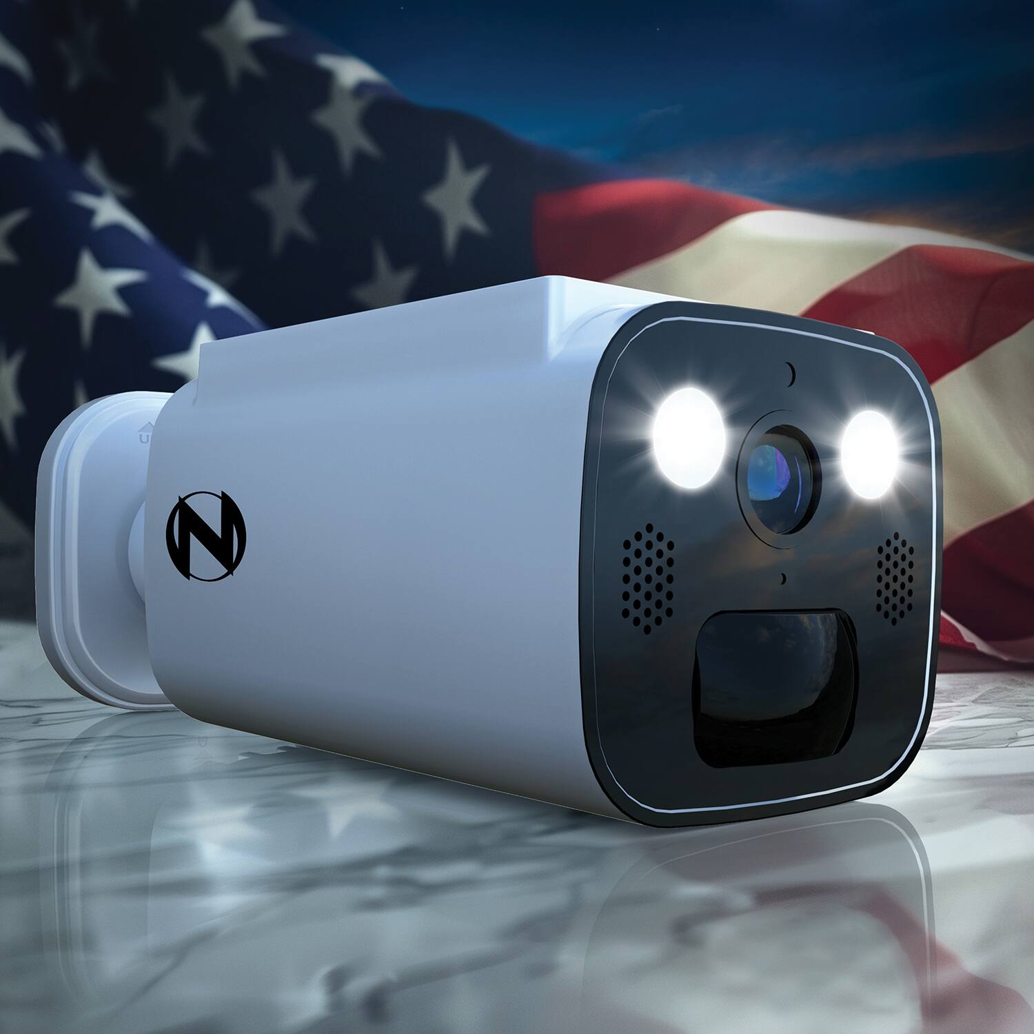 Night Owl Solar Powered Wire Free 2K Security Camera with Spotlight and ...