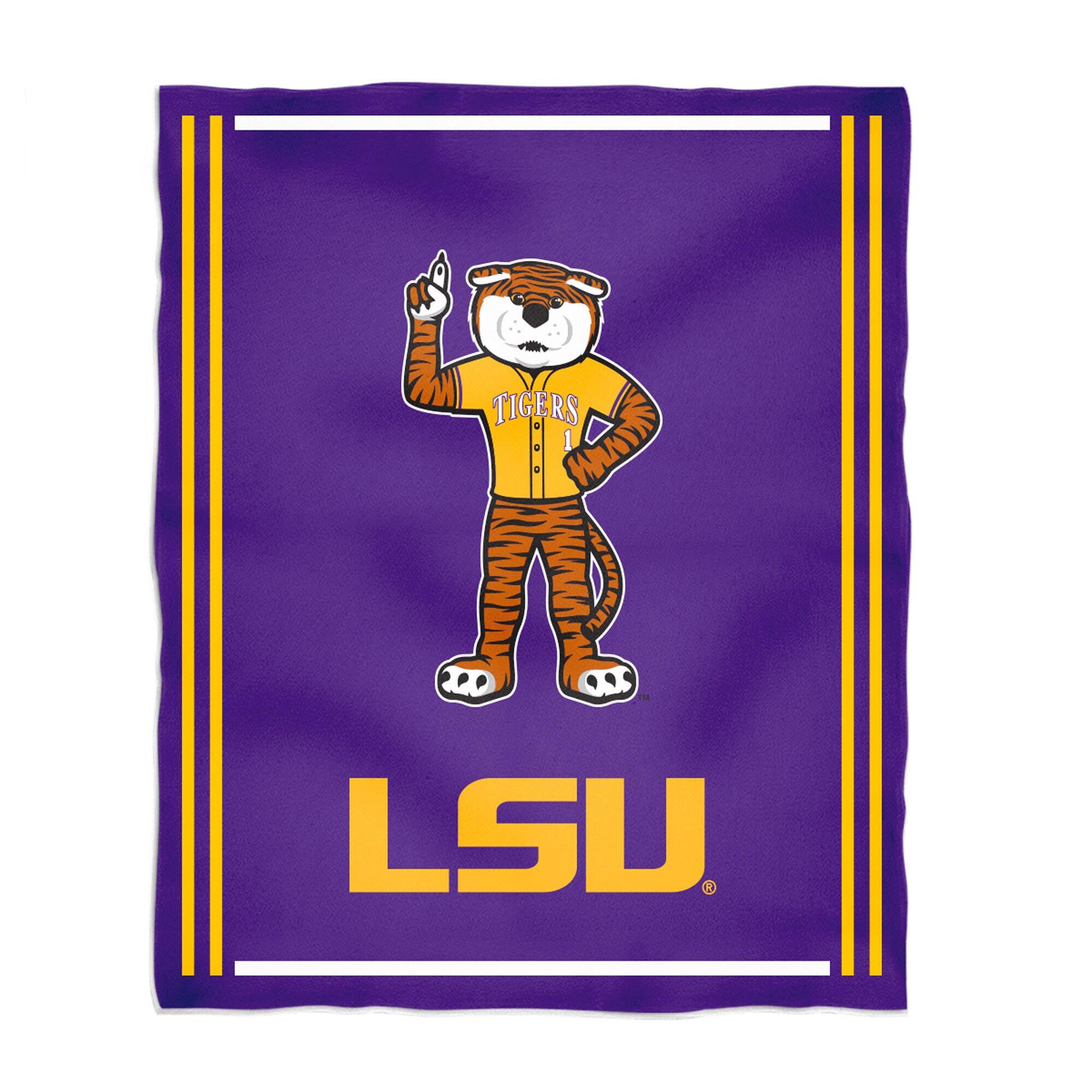 Vive La Fete LSU Tigers 36'' x 48'' Big Mascot Blanket Purple 200756227 ...