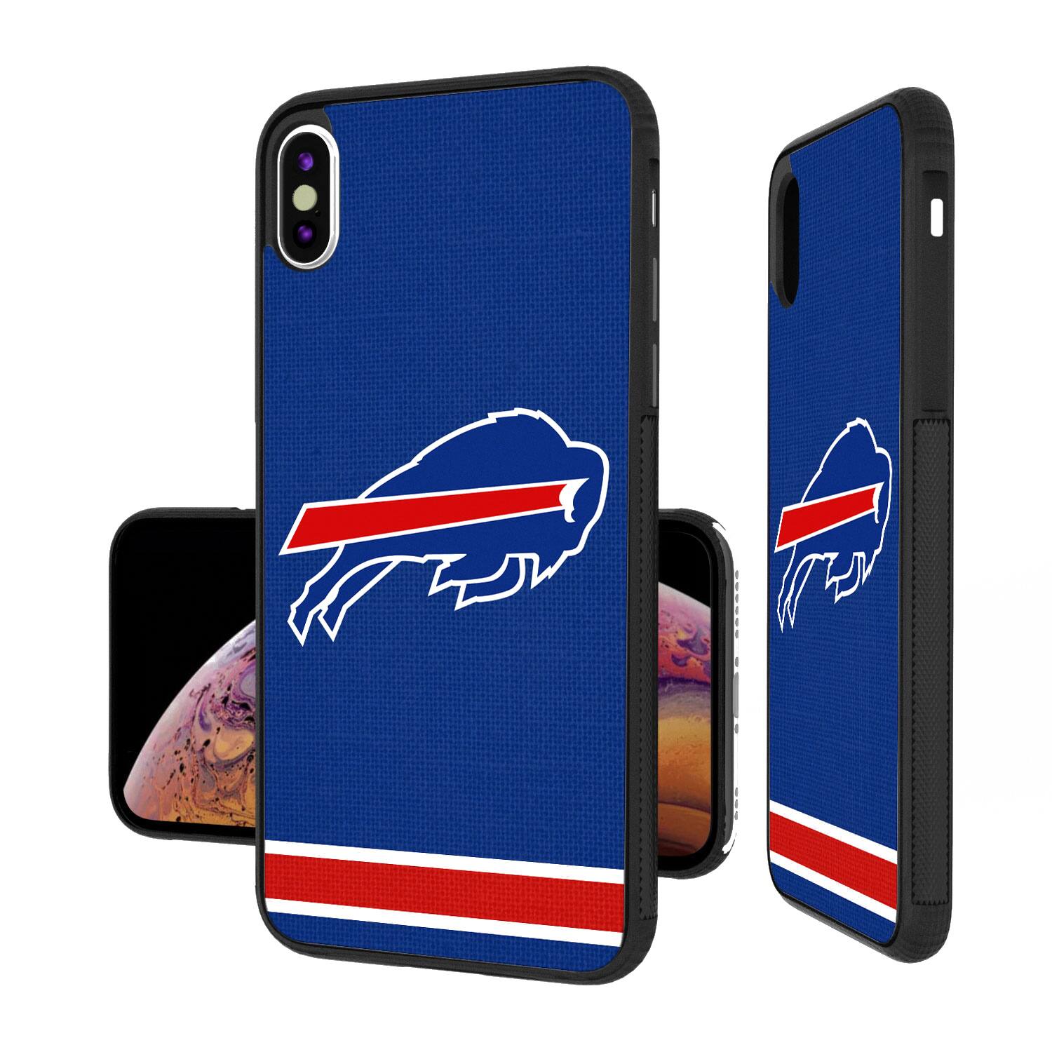 Keyscaper NFL Buffalo Bills iPhone Stripe Design Bump Case Multicolor ...