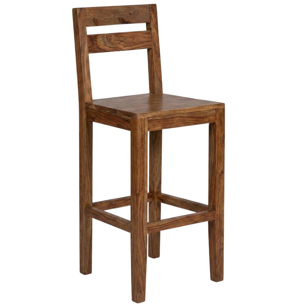 Porter Designs Urban Solid Sheesham Wood 24" Counter Height Dining ...