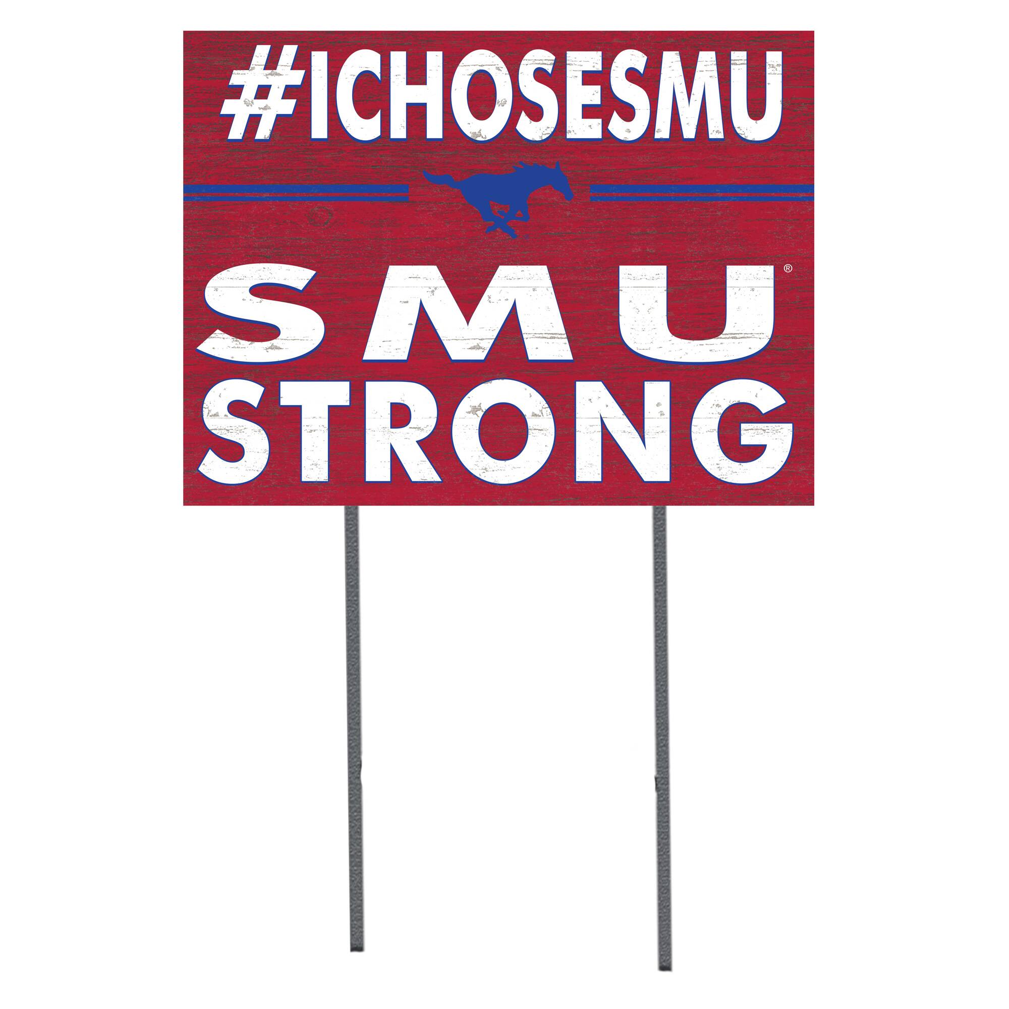 Jardine SMU Mustangs 18'' x 24'' I Chose Lawn Sign Red 4953307 - Best Buy