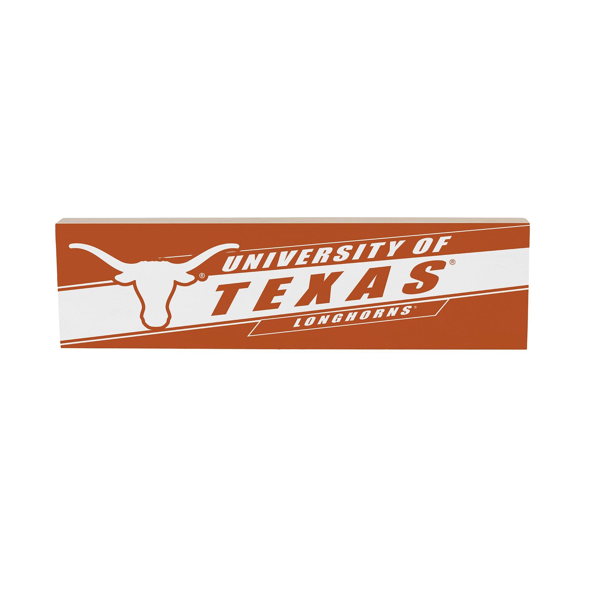 Evergreen Enterprises Texas Longhorns 5" x 18" Shadow Logo Wood Mantle ...